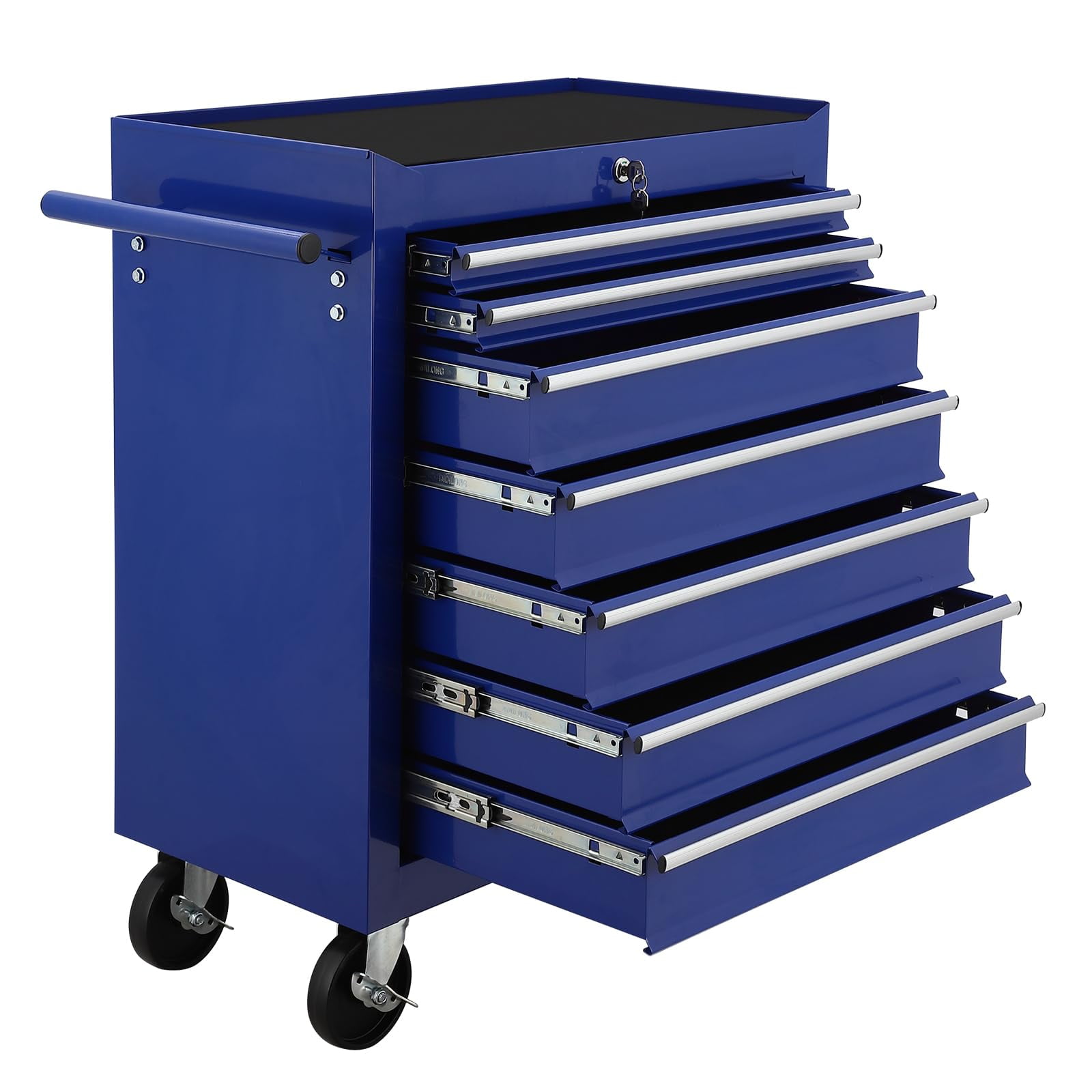 Metal Garage Storage Cabinet With Wheels, 7 Drawer Rolling Tool Chest With Locking System ...