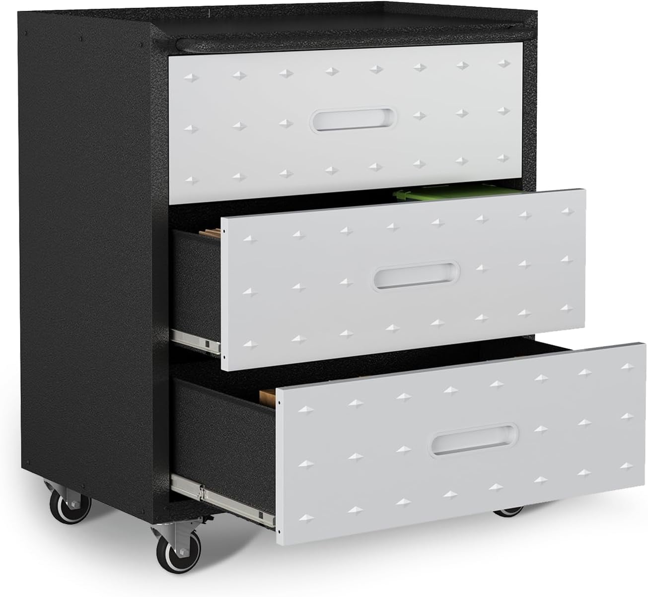 Metal Garage Storage Cabinet with Wheels,Locking Rolling Tool Cabinet ...