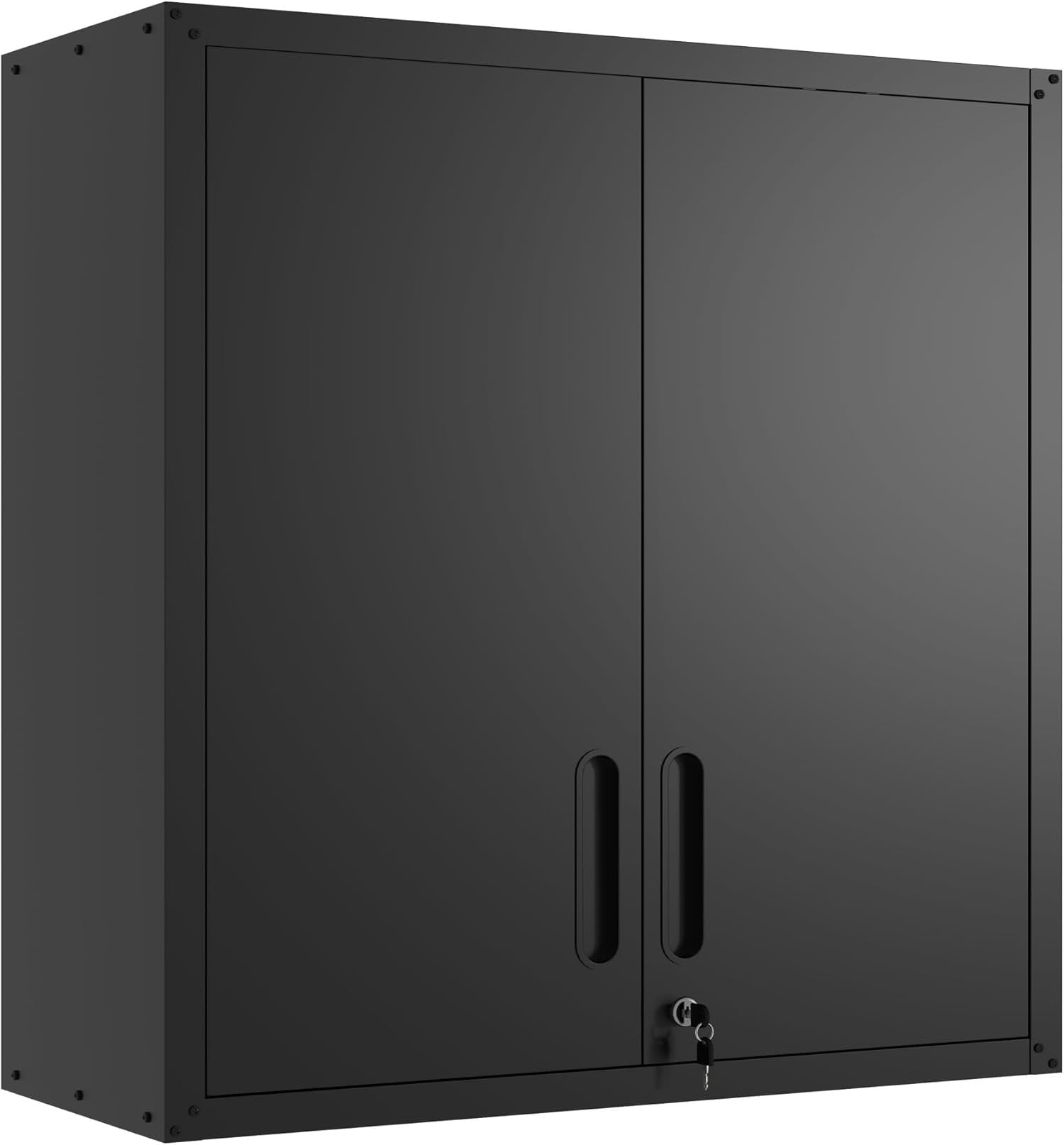 Metal Garage Wall Cabinet with Lock, Wall Mounted Metal Storage ...