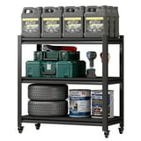 Metal Garage Work Bench with Wheels,3-Tier Garage Roling Workbench ...