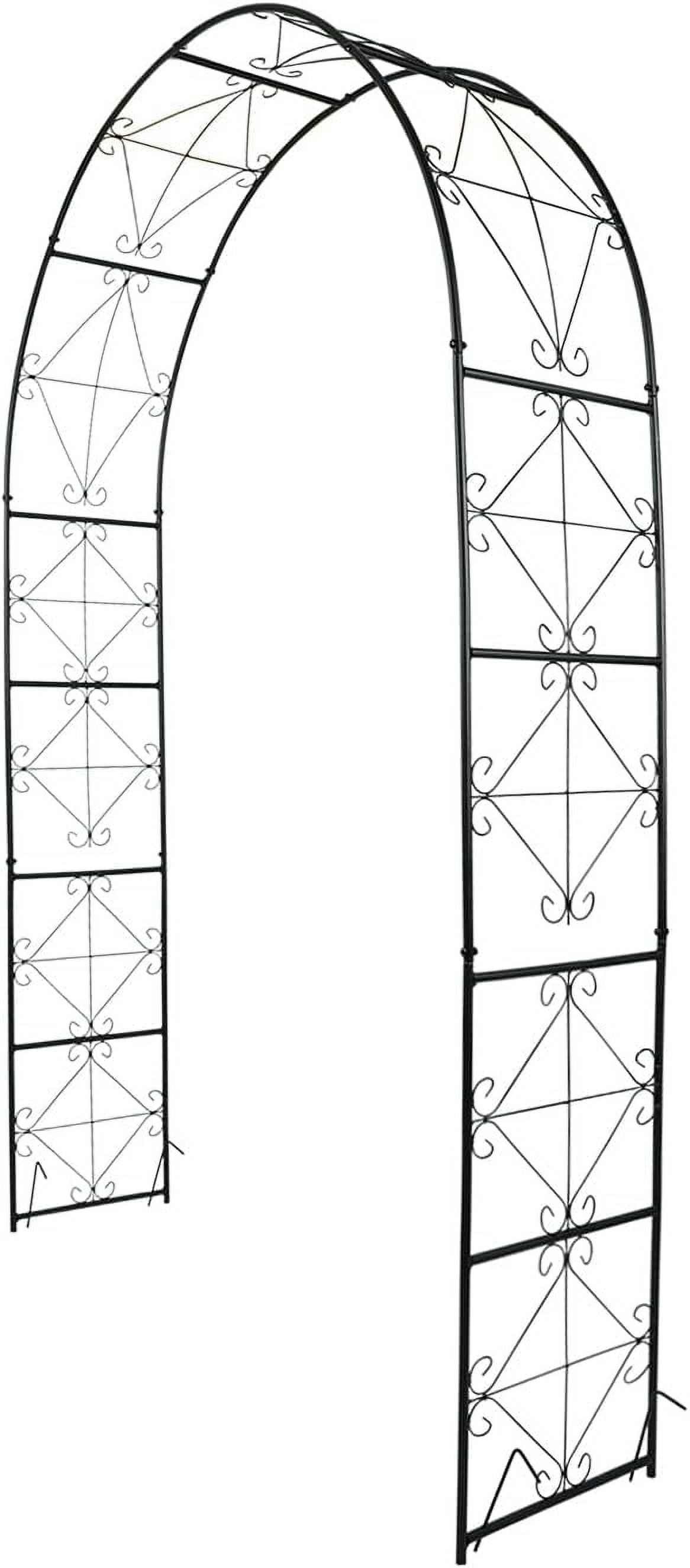 Metal Garden Arch Army Green Garden Arbor Outdoor Wedding Arches Arbor ...