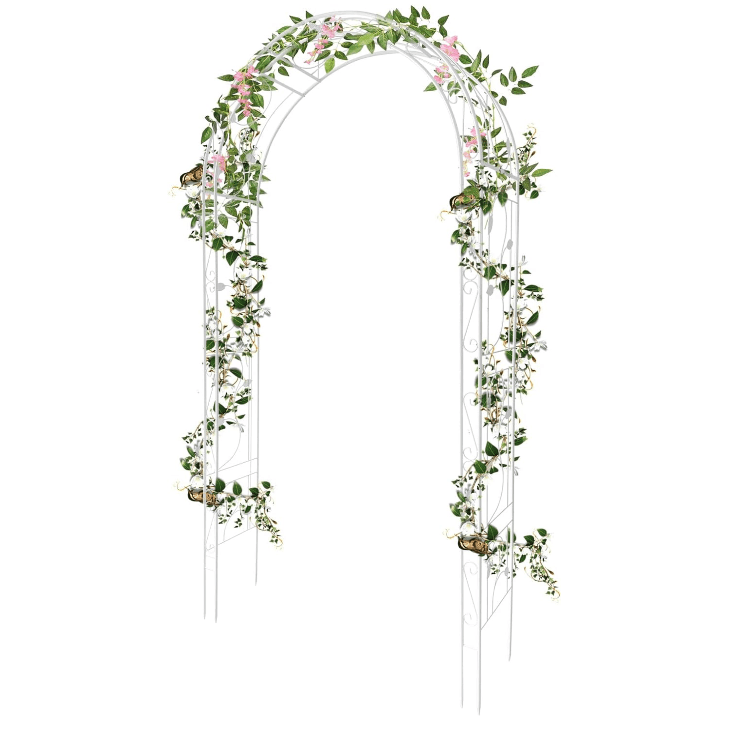 Metal Garden Arch, Outdoor Garden Arch Arbor Trellis for Climbing ...