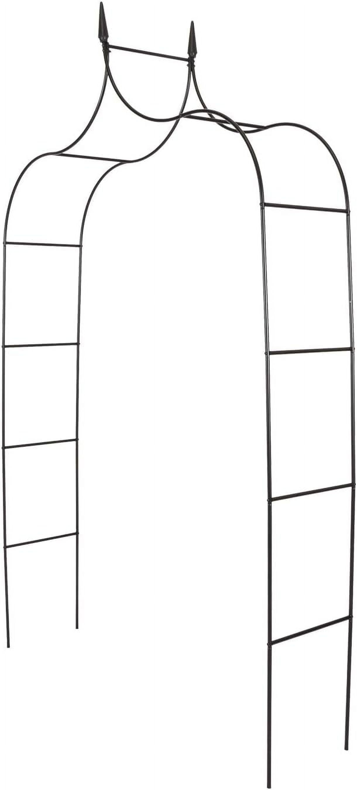 Metal Garden Arch Trellis - Sturdy Steel Arch Arbor for Wedding ...