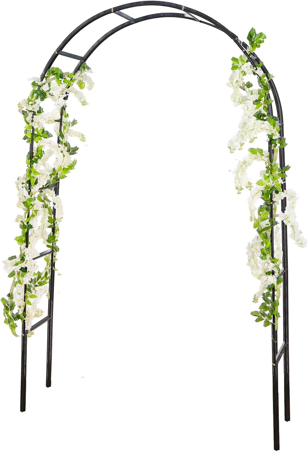 Metal Garden Arch Trellis for Climbing Plants - Freestanding Wedding ...