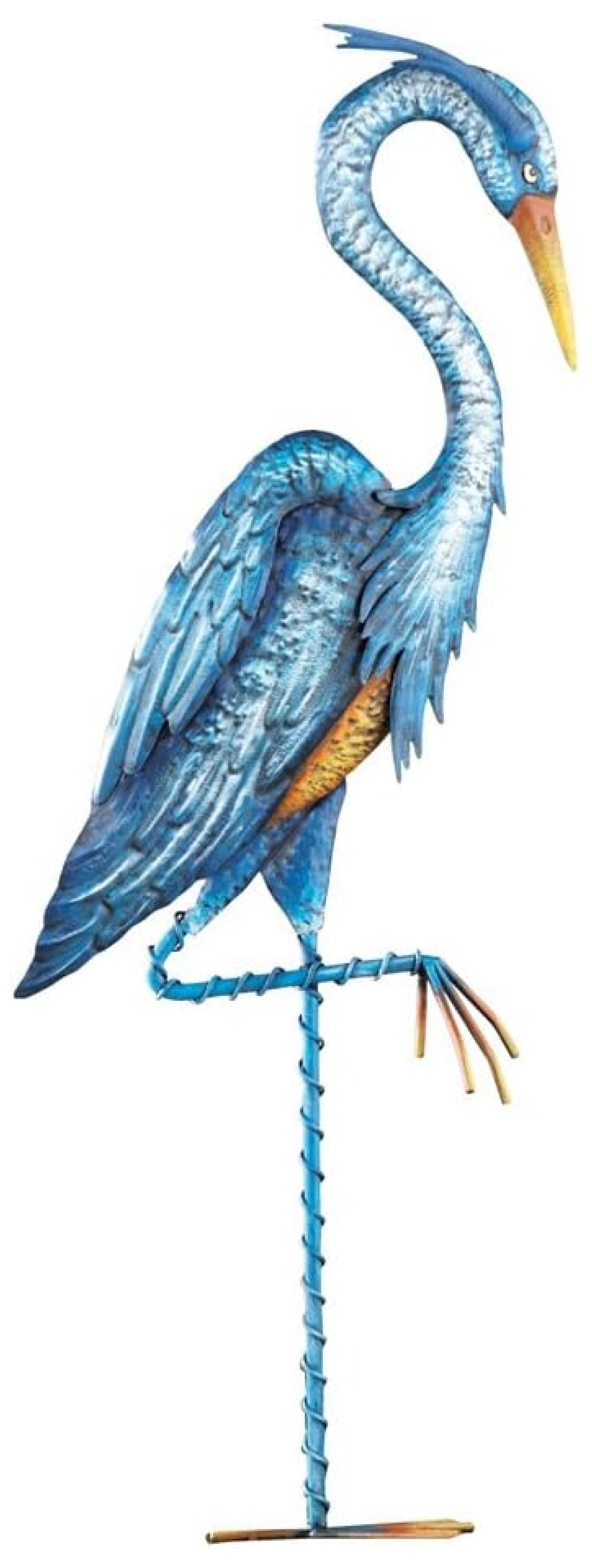 Metal Garden Décor - Hand-Painted Yard Stake, Blue - Walmart.com