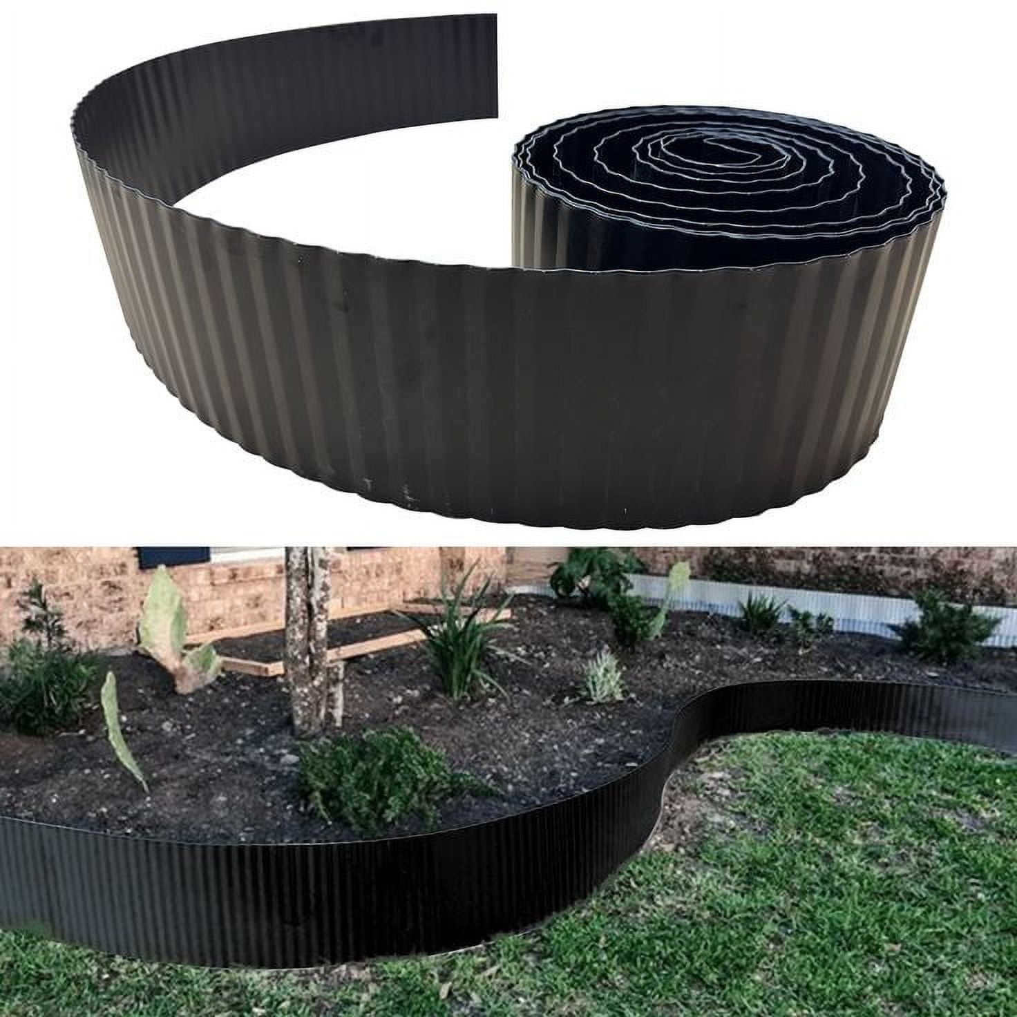6 Inch Garden Border SnugNiture Corrugated Metal Garden Edging – 6" X ...