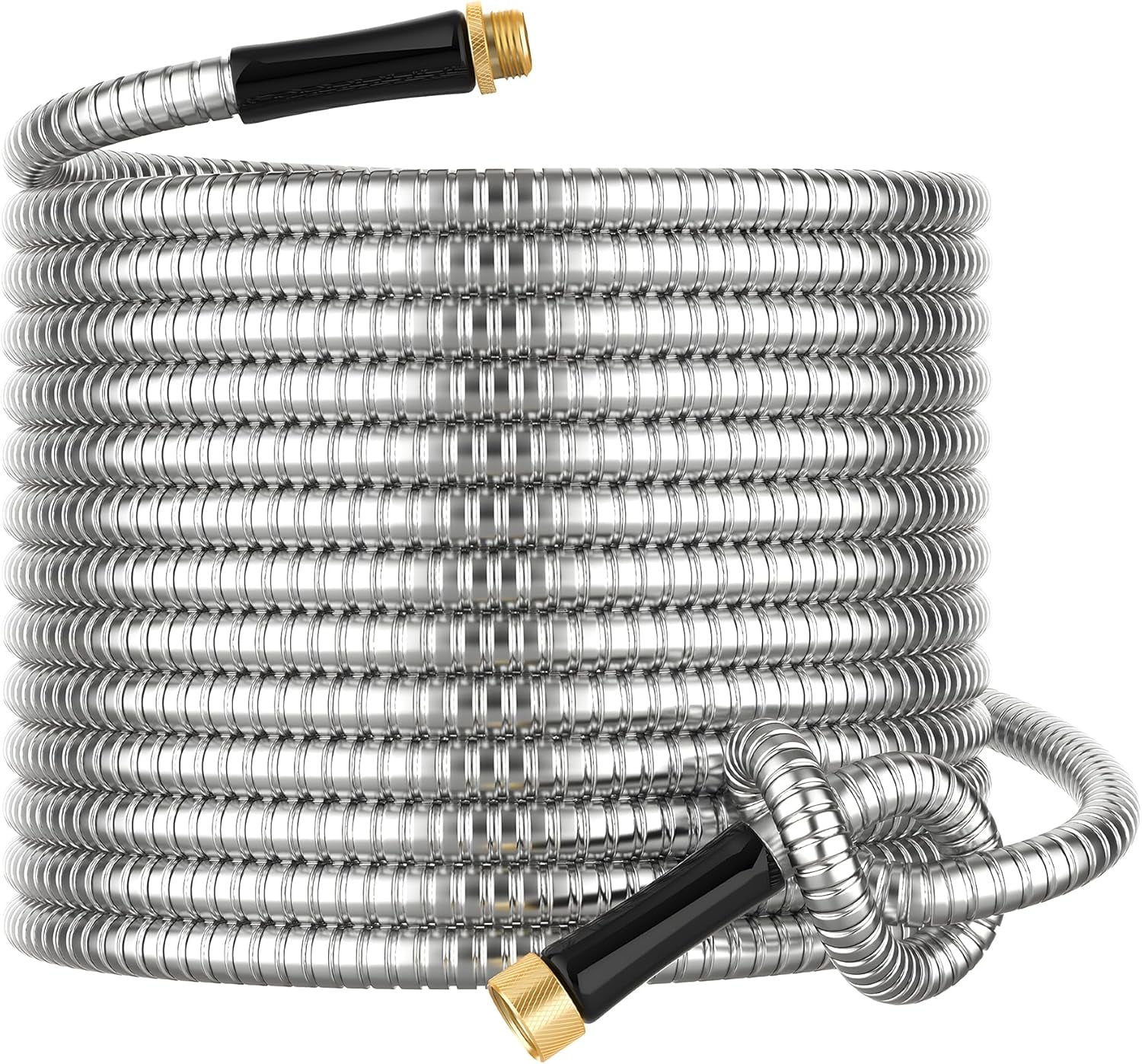 Metal Garden Hose 20 ft Connector, Stainless Steel Long Hose Extension ...