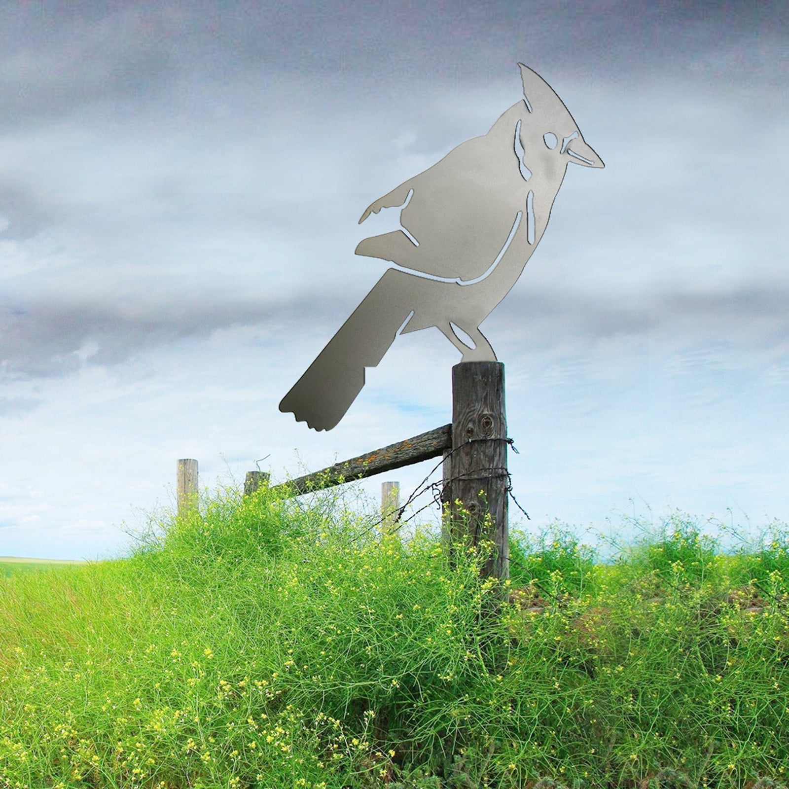 Metal Garden Iron Chicken Hummingbird Plug-in Decoration - Walmart.com