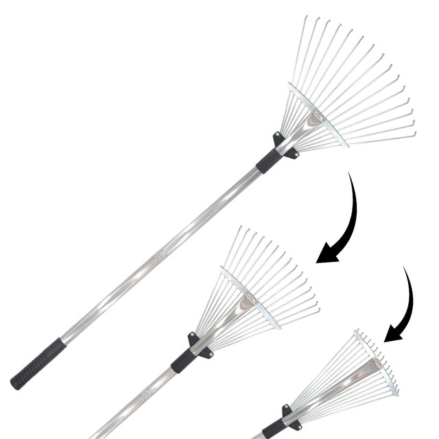 Metal Garden Rake - Rake for Leaves, Leaf, Yard, Flowers, Lawn & Roof ...