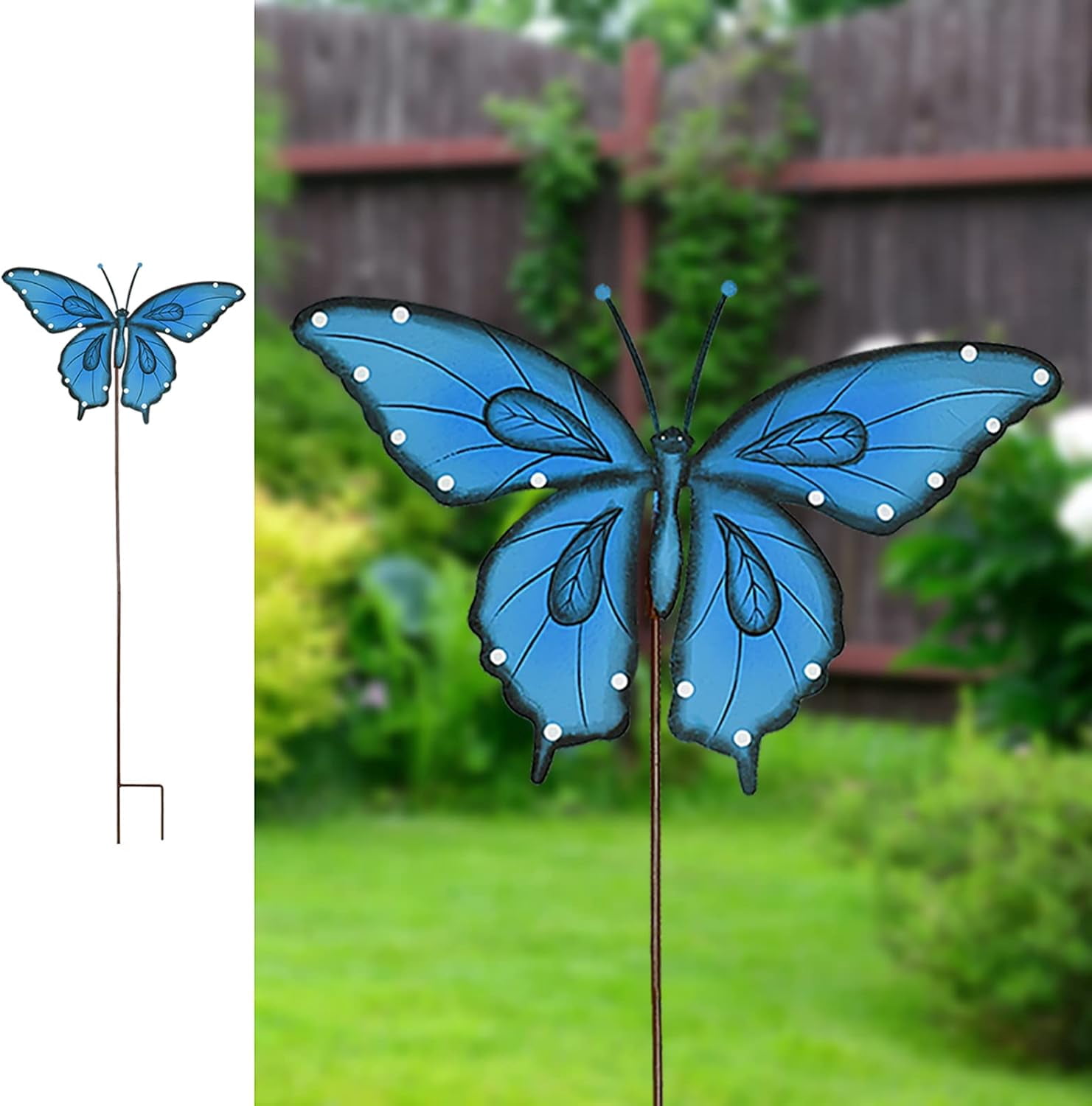 Metal Garden Stakes Spring Yard Sign ative Plant Stake Lawn Art Patio ...