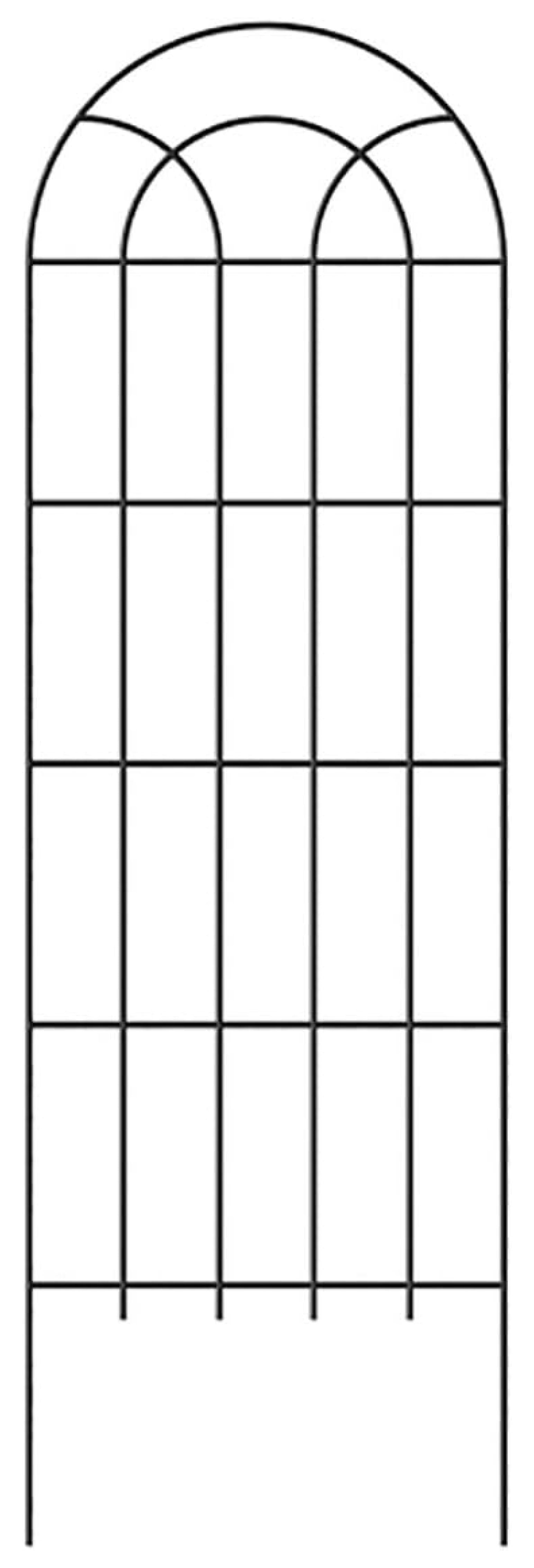 Metal Garden Trellis - Classic Floral Support for Climbing Plants ...