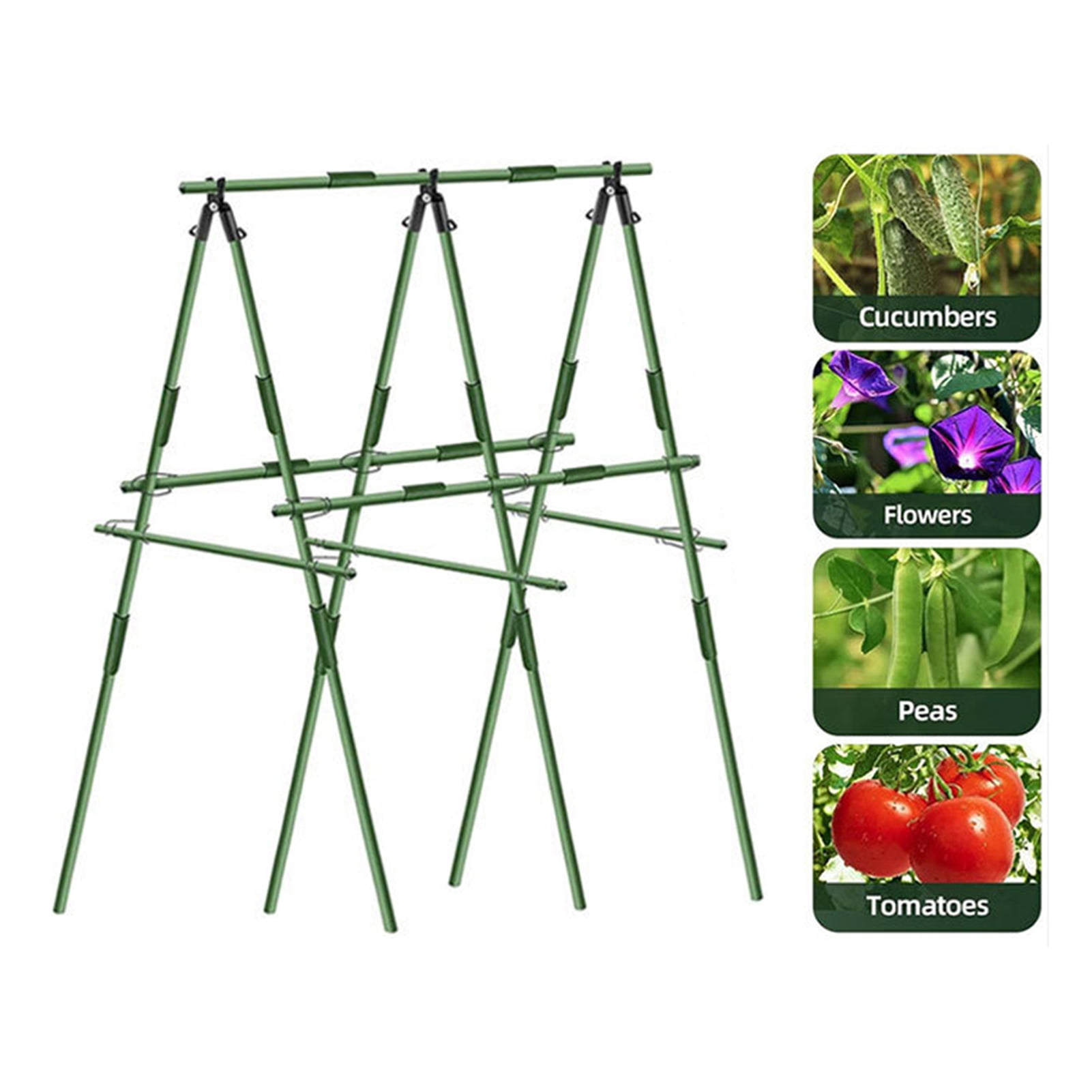 Metal Garden Trellis for Climbing Plants - A-Frame Grape Trellis, Non ...