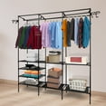 Free Shipping! Metal Garment Rack, Garment Rack for Clothes, Wardrobe ...