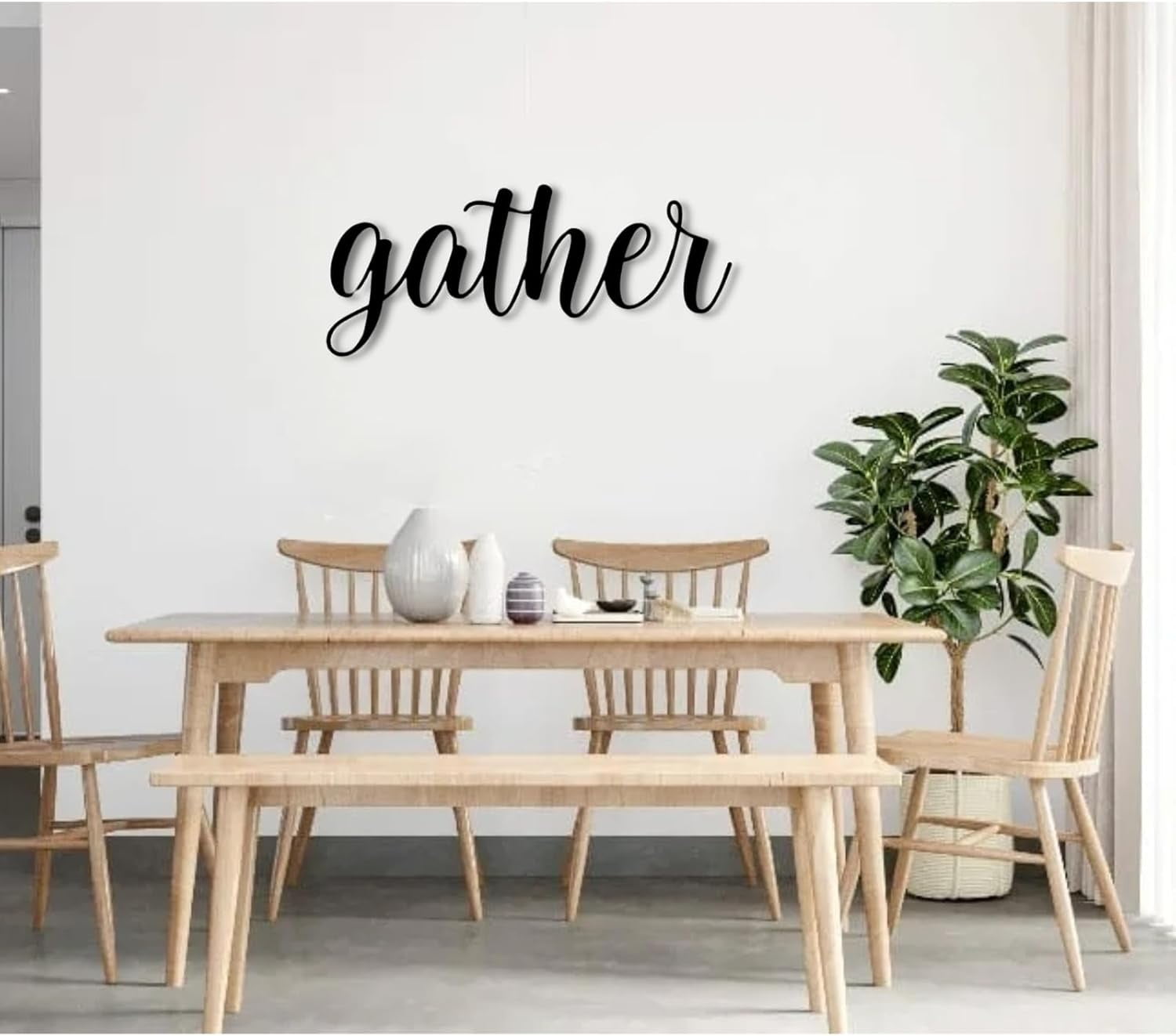 Metal Gather Sign Art, Metal Gather Sign Decor, Gather Cutout, Dining ...
