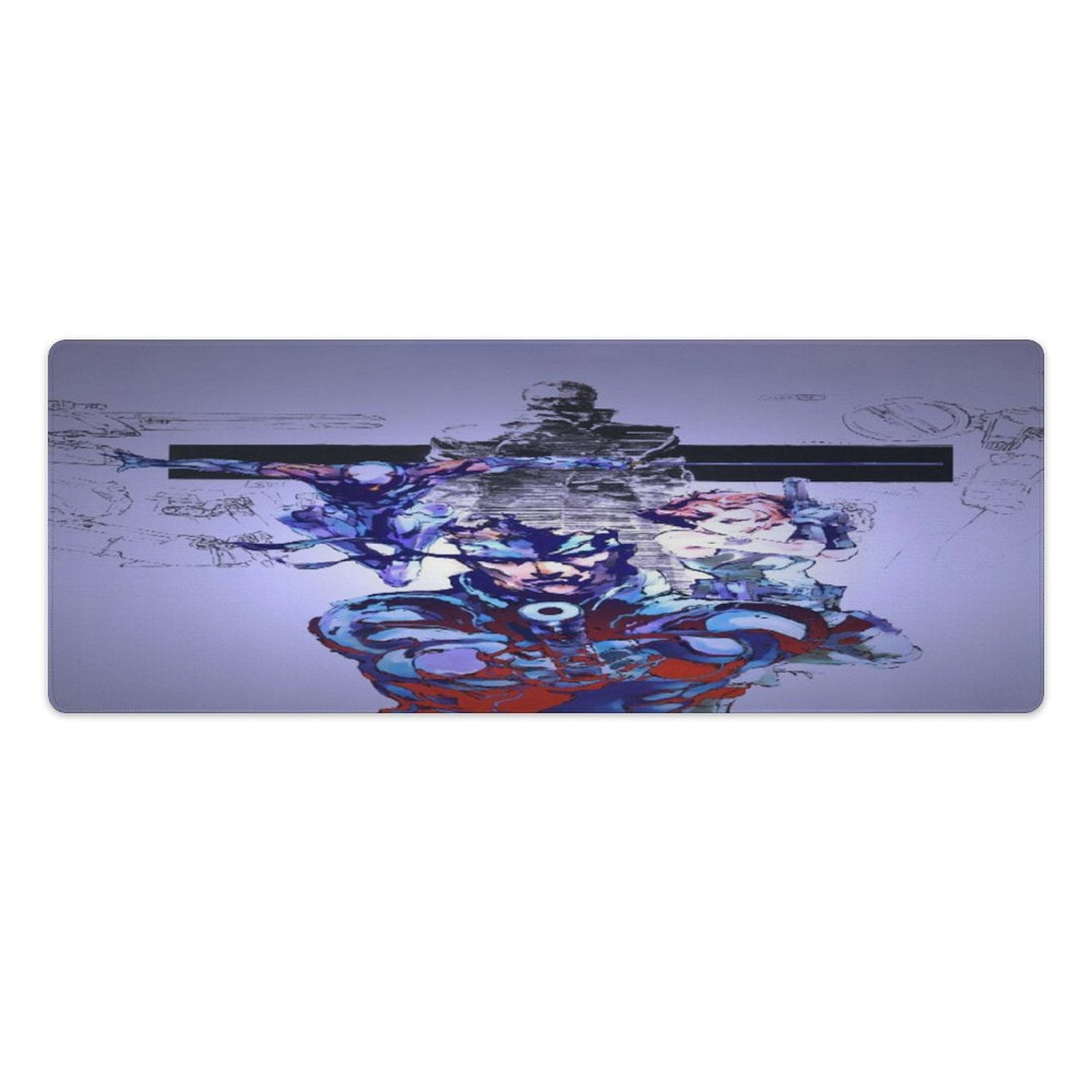 Metal Ge-ar So-lid Large Mouse Pad Rubber Lock Edge Office Mouse Pad ...