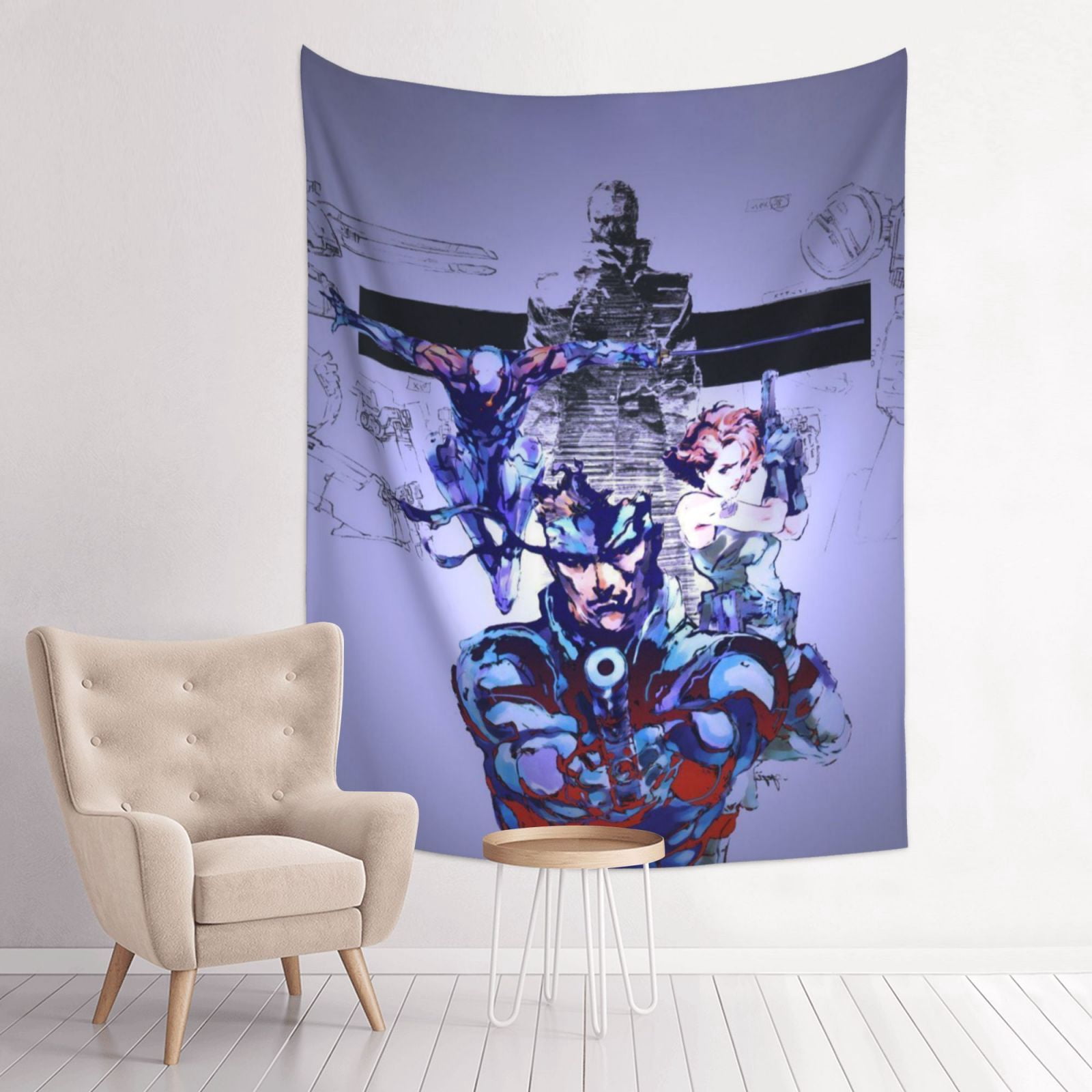 Metal Ge-ar So-lid Tapestry Kawaii Tapestry Room Decor Aesthetic Cute ...