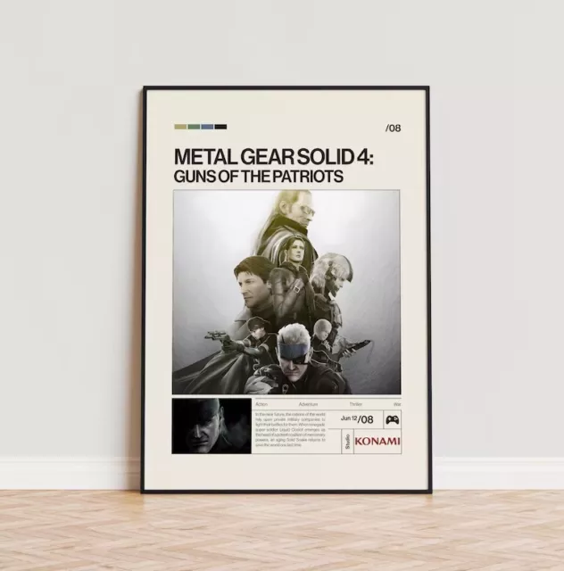 Metal Gear Solid 4 - Guns Of The Patriots Poster, Video Game Poster ...