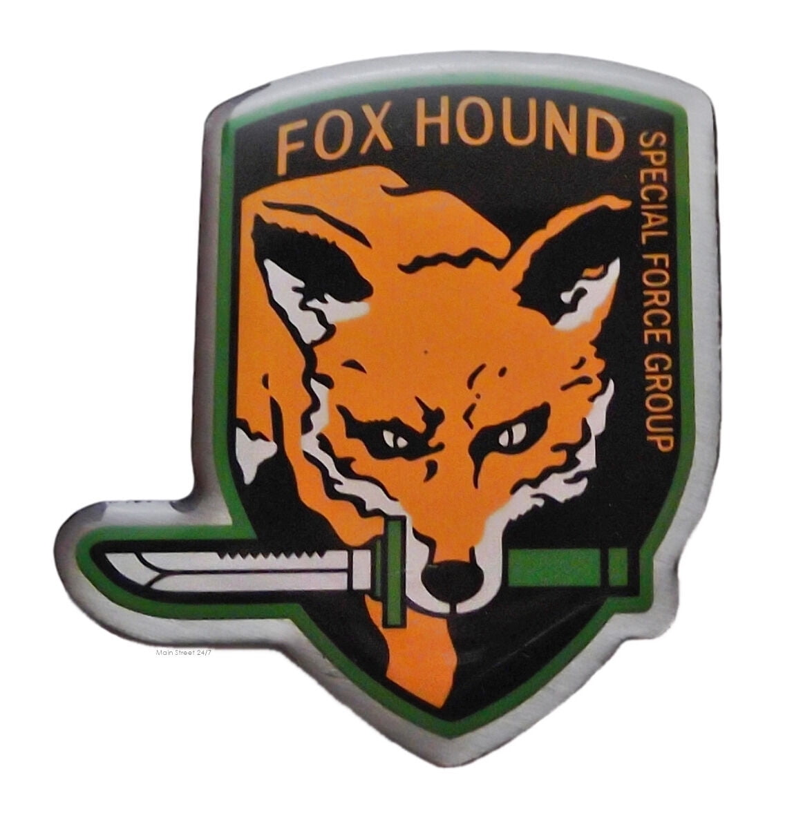 Metal Gear Solid FOX HOUND Special Force Group Enamel 1 1/2" Tall Pin ...