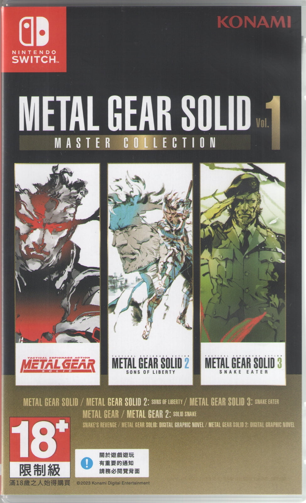 Metal Gear Solid: Master Collection Vol. 1 for Nintendo Switch ...