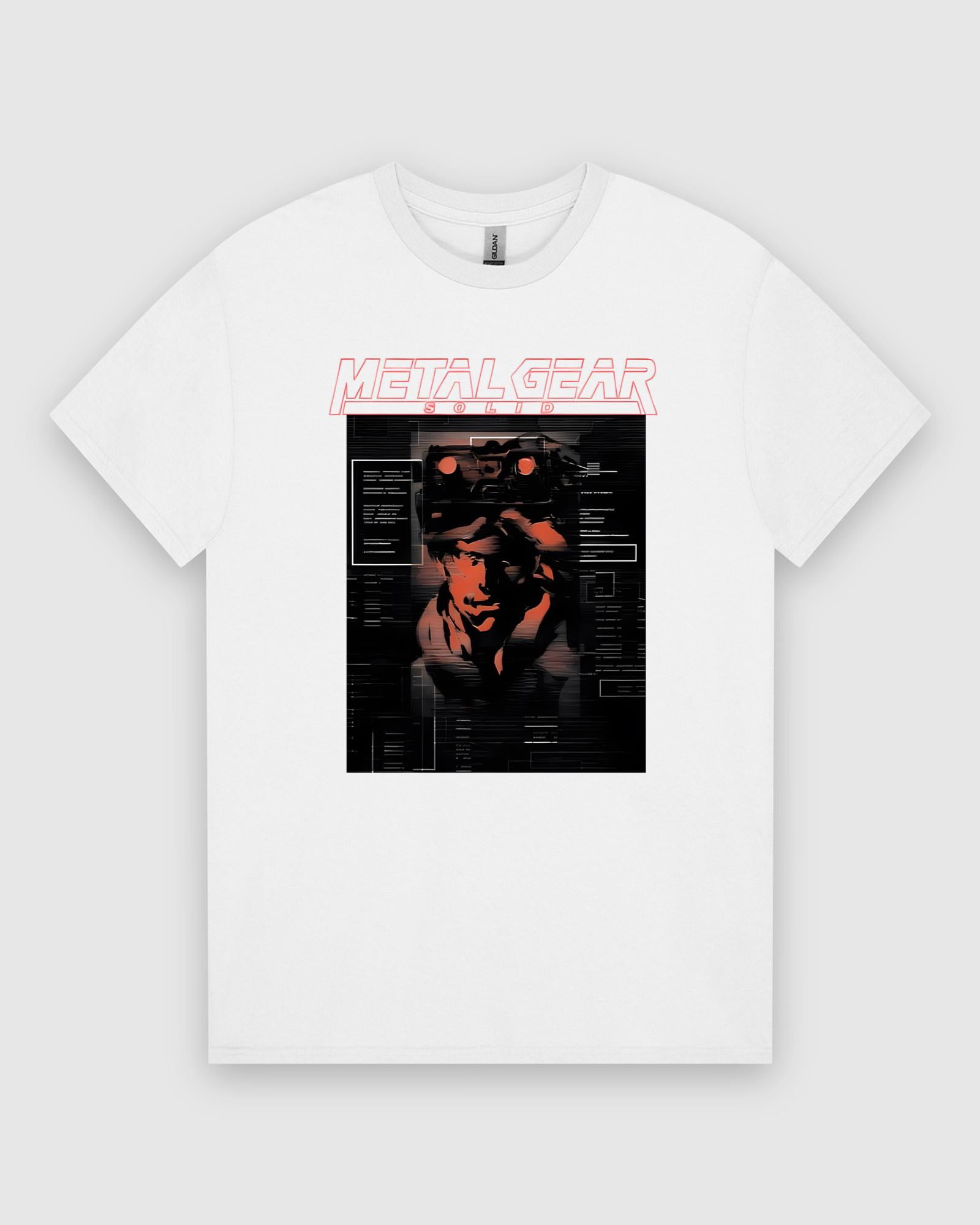 Metal Gear Solid Retro Game Tactical Action Fan T-Shirt, for men ...