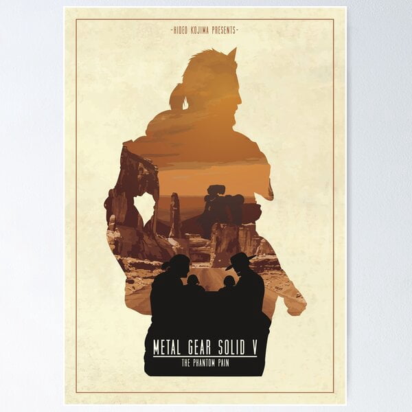 Metal Gear Solid "The Phantom Pain" Minimalist Art Poster Wall Art ...