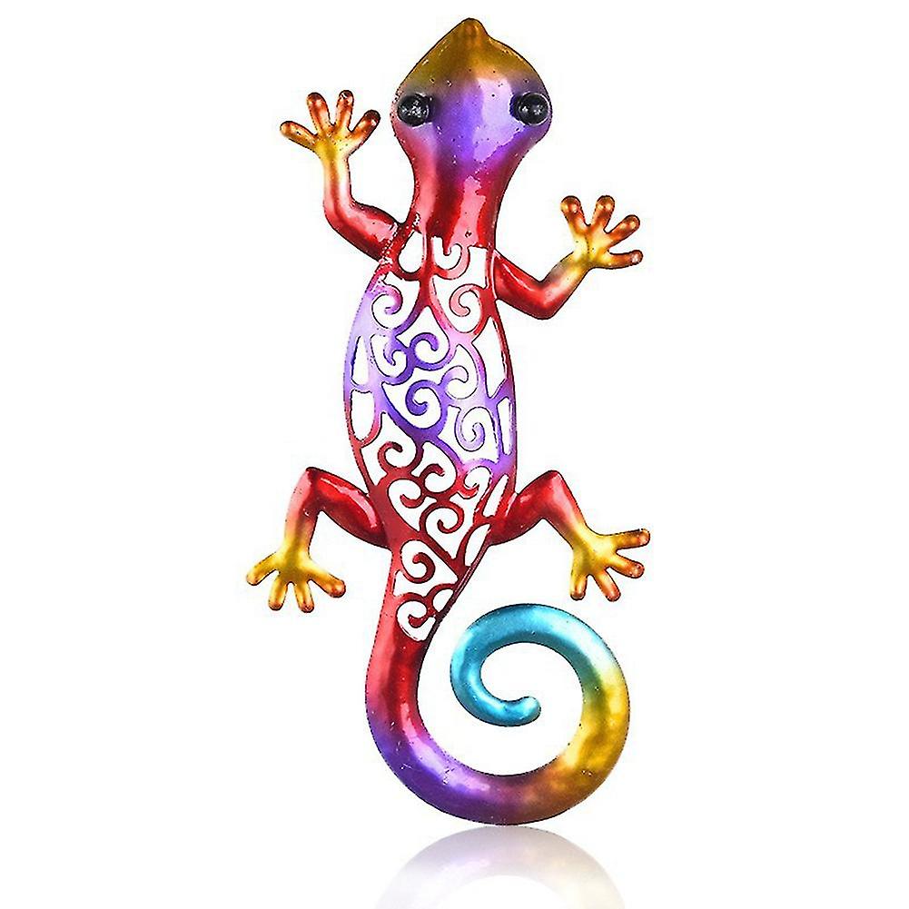 Metal Gecko Wall Decor Gecko Art Craft Sculptures Lizard for Outdoor ...