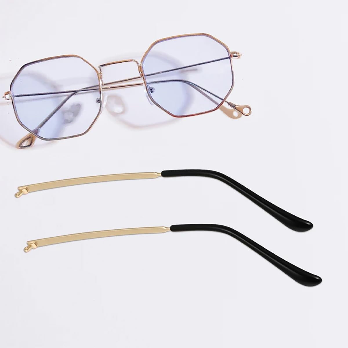 Metal Glasses Replacement Arm Legs,Anti Slip Sunglasses Arm Temple,Eyewear Frame Repair Kit ...