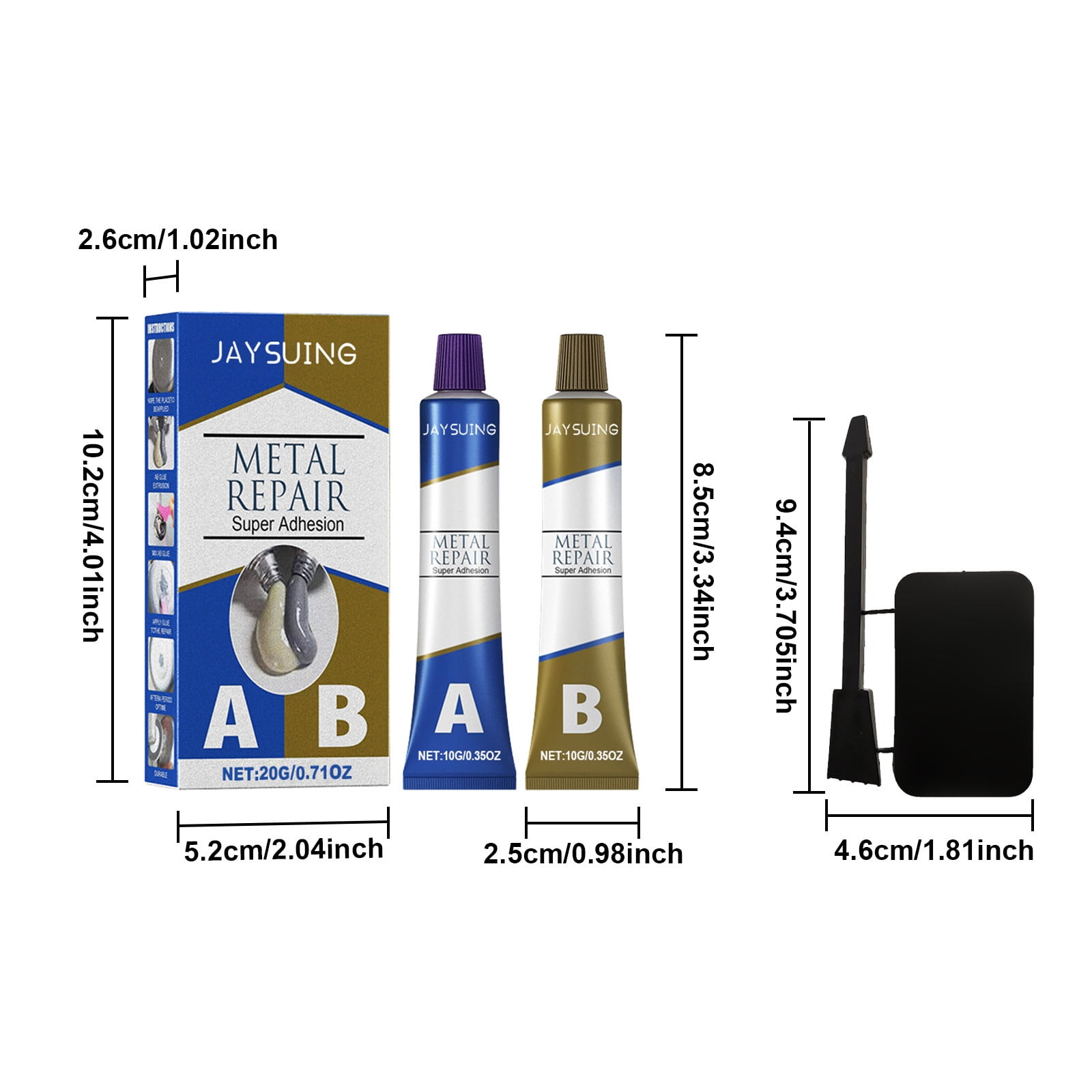 Metal Glue,20g Epoxy Metal Glue Heary Duty Weld, Strongest Metal epoxy ...