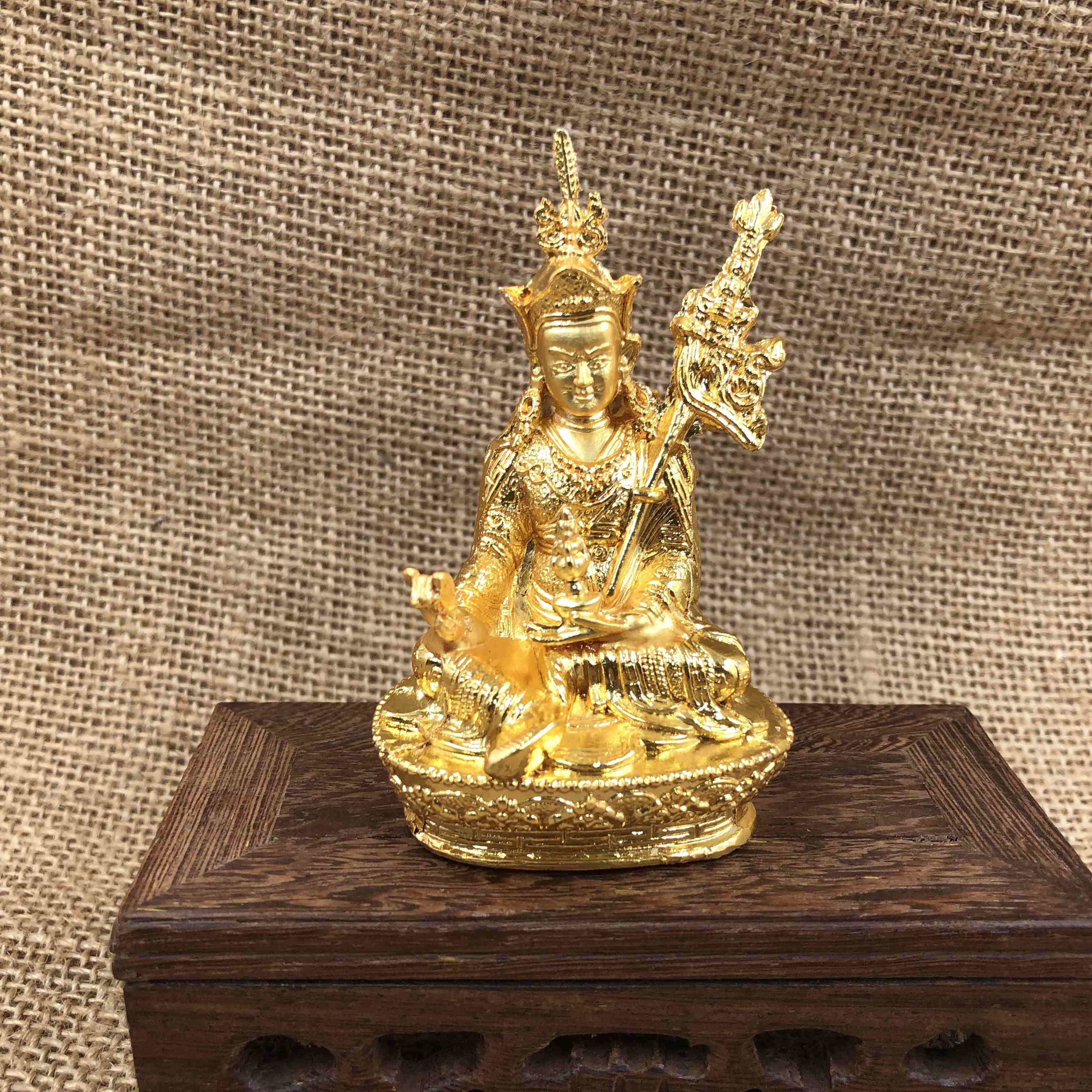 Metal Gold Color Mini pocket buddha staue altar decor Tibetan Nepal ...