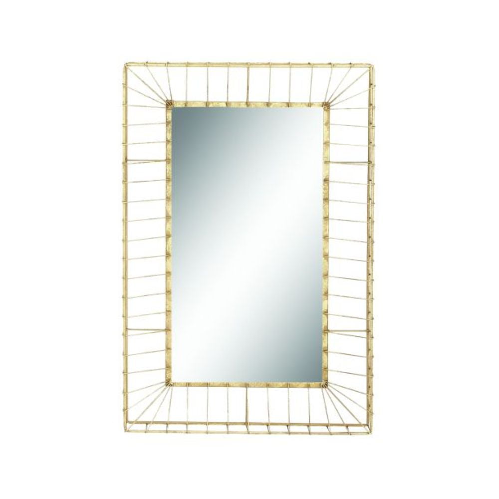 Metal Gold Rectangle Wall Mirror 24"W, 37"H - Walmart.com