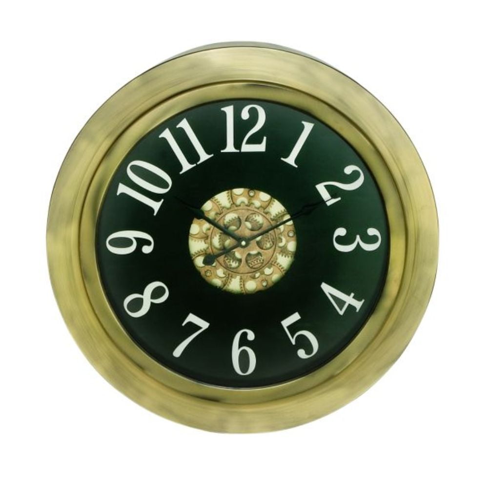 Metal Gold Wall Clock 18"D - Walmart.com