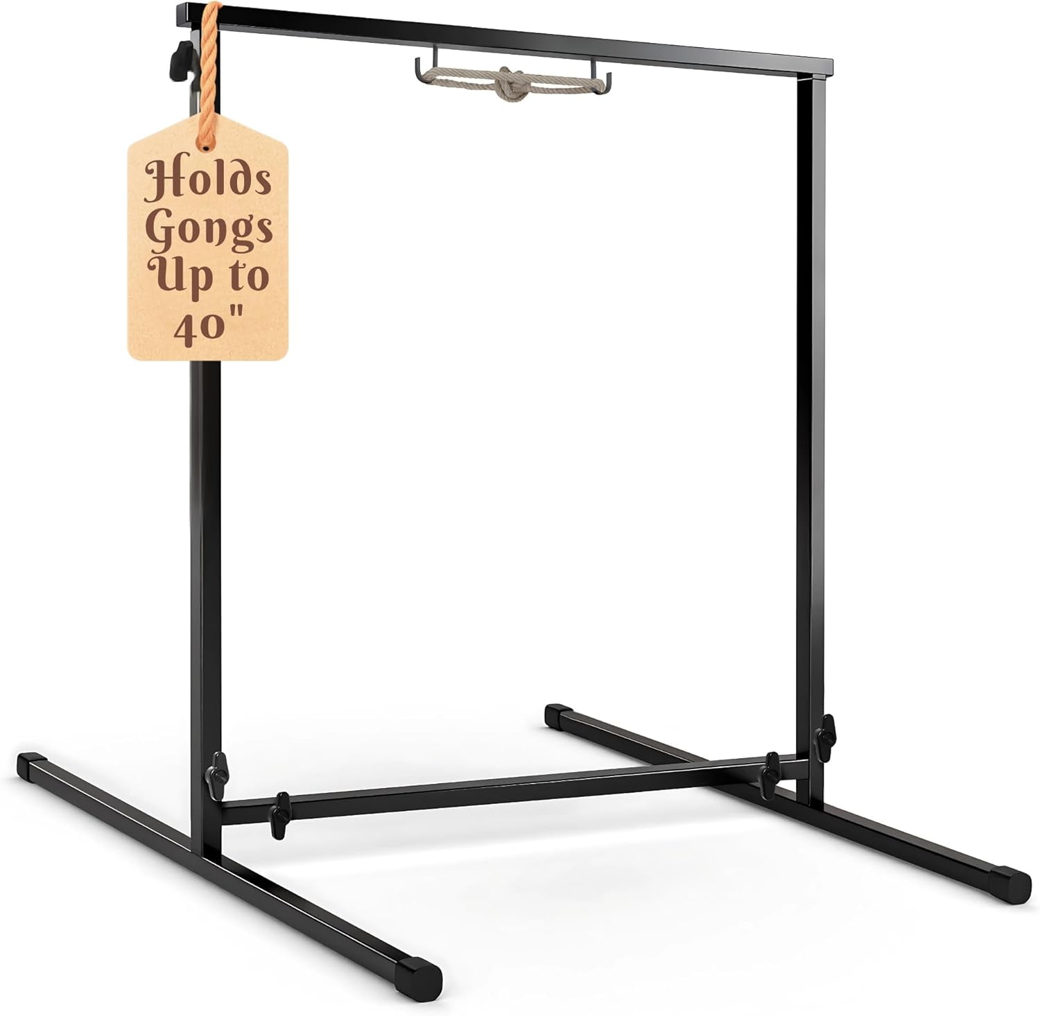 Metal Gong Stand – Holds Gongs up to 40" – Compact Frame with ...