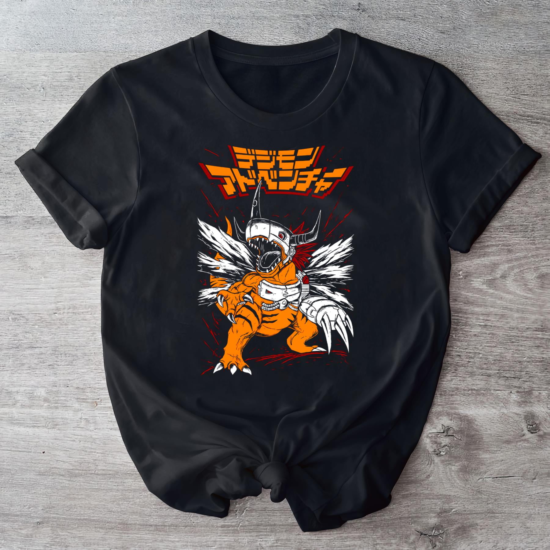 Metal Greymon T-shirt - agumon - Greymon Shirt - Koromon - Wargreymon ...