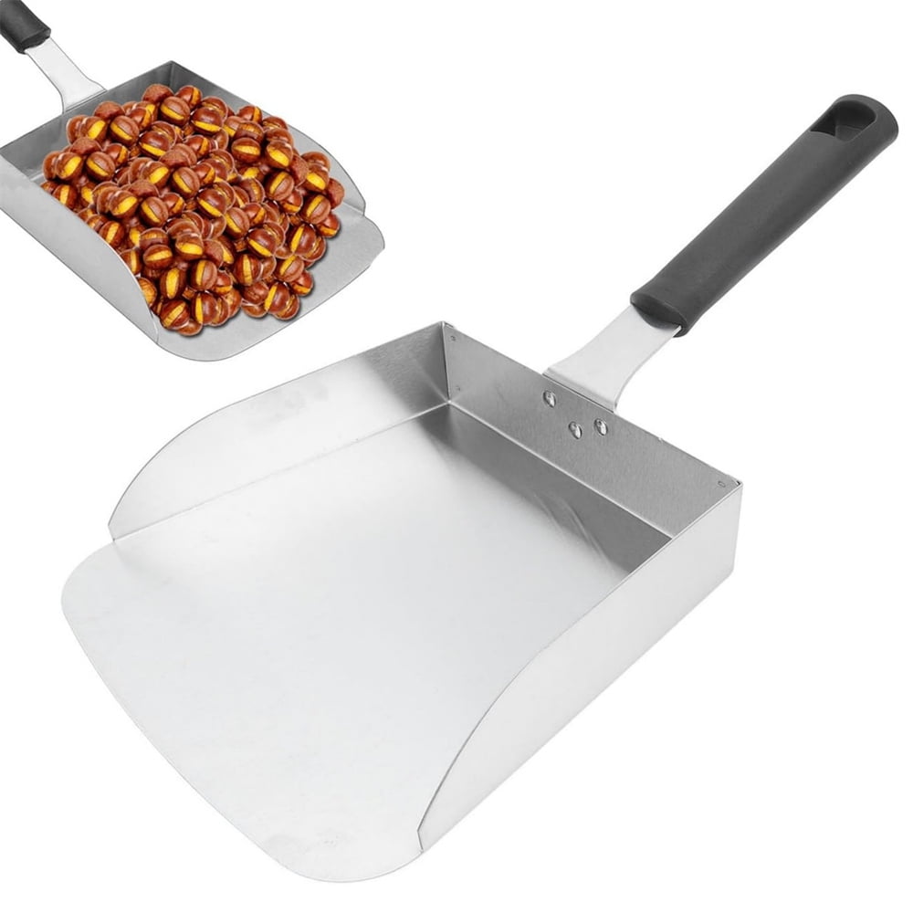 Metal Grilling Spatula,Stainless Steel Food Scoop,Heavy Duty Griddle ...