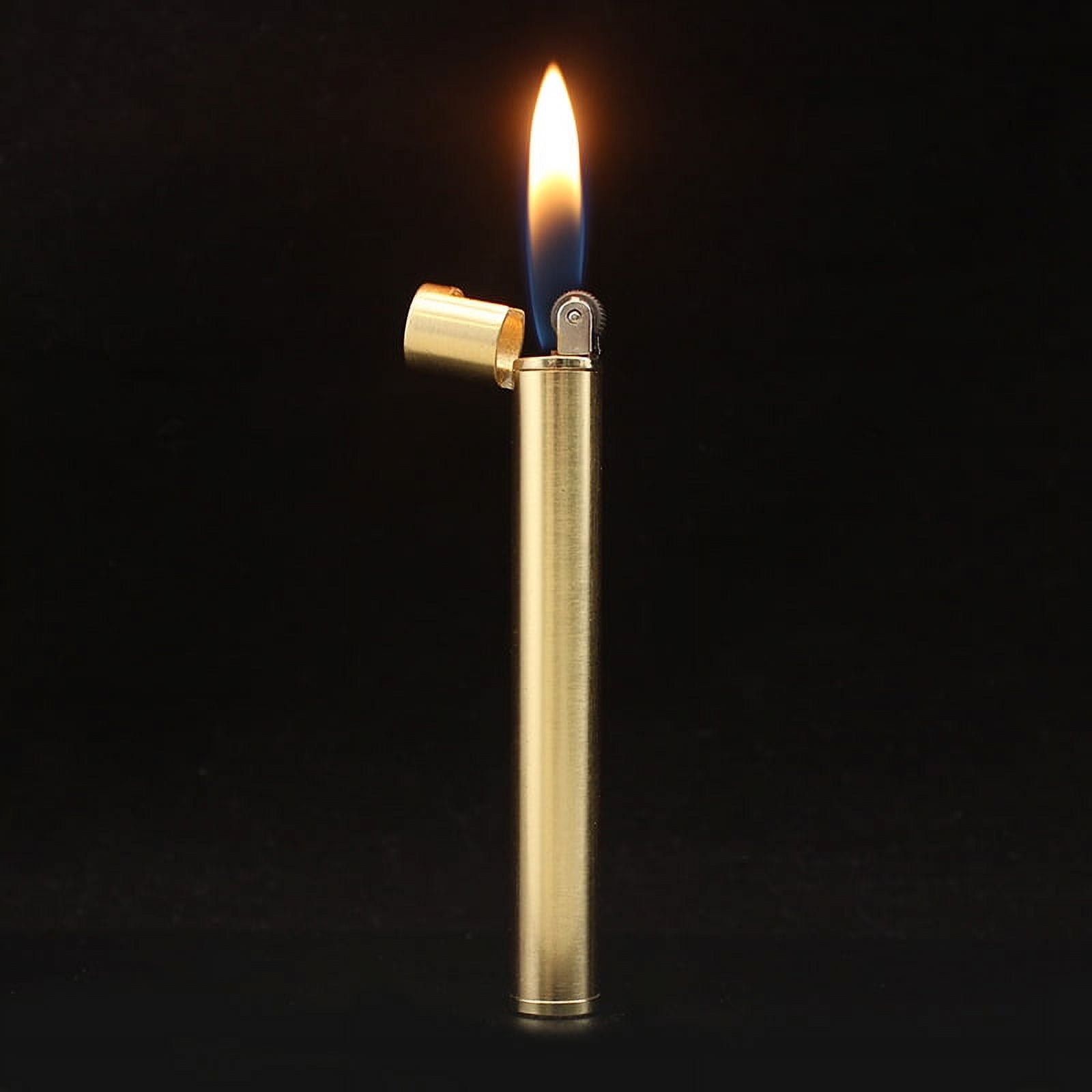 Metal Grinding Wheel Lighter Exposed Flame Gas Lighter (No Butane ...