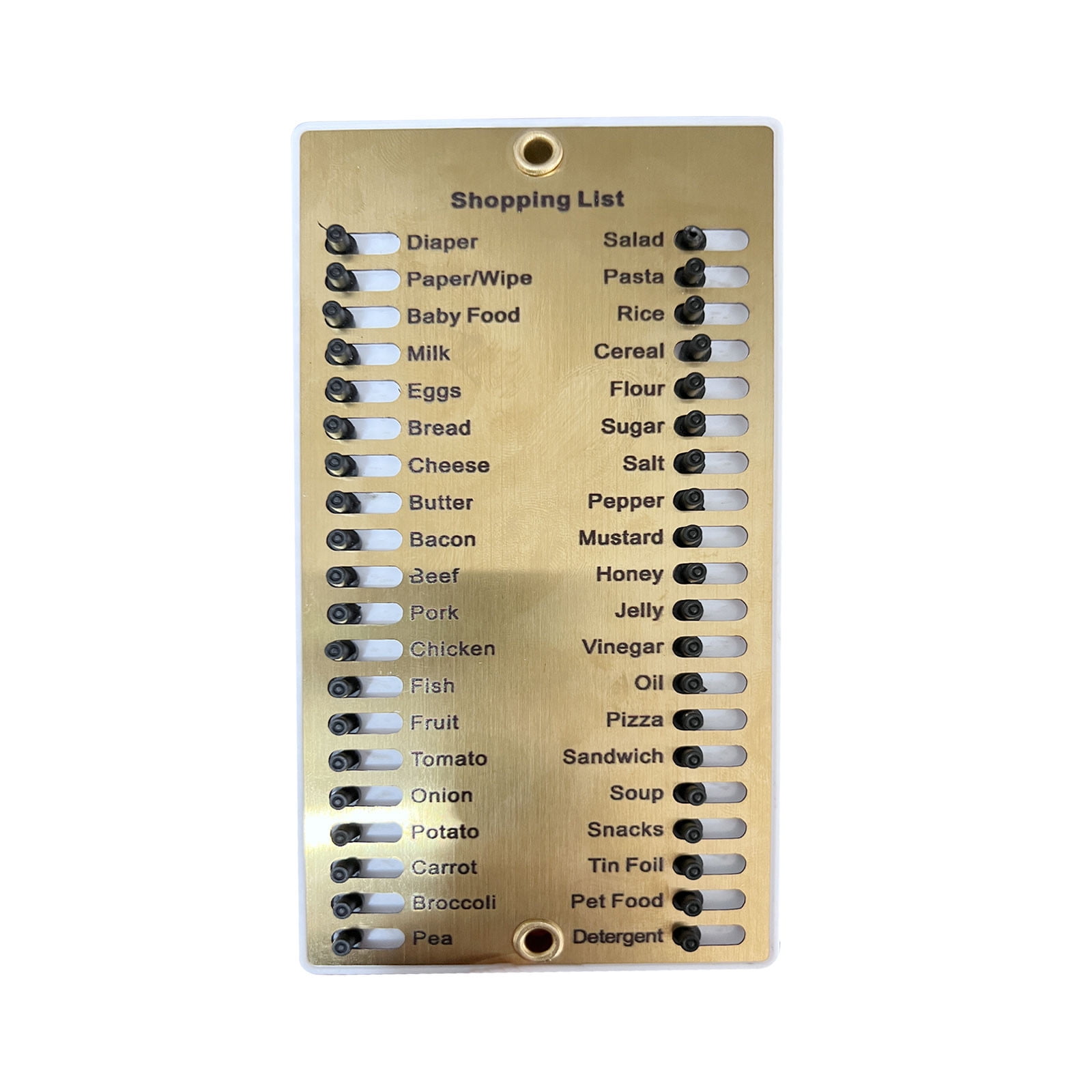 Metal Grocery List Reusable Shopping List Memory Reminder Board ... Metal Grocery List Reusable Shopping List Memory Reminder Board ...
