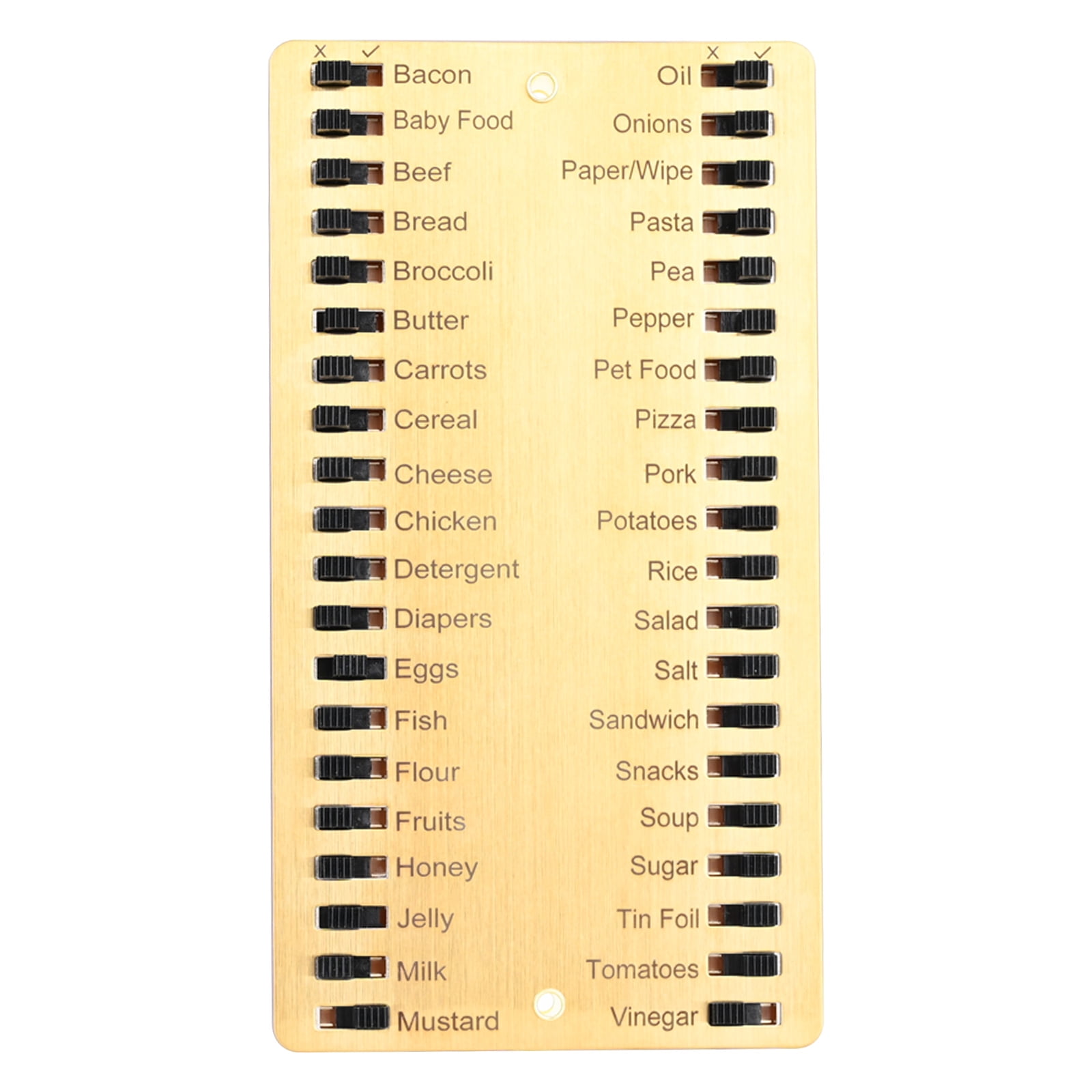 Metal Grocery List, Shopping Home Reminder Tool, Reusable Shopping List ...