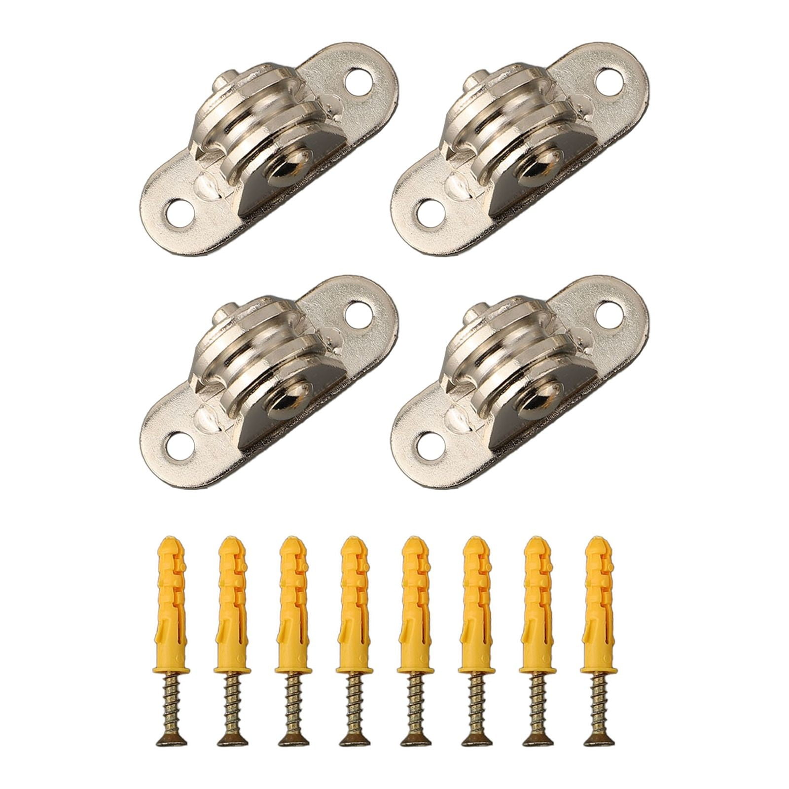 Metal Groove Pulley Wheel with Screws for DIY Home Gym and Sliding ...