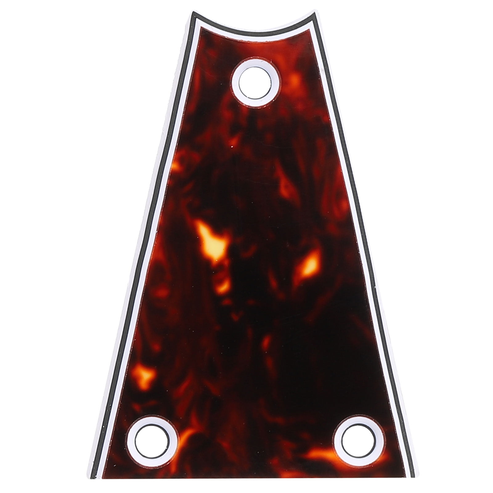 Metal Guitar Rod Cover Plate 3 Holes Dark Red for Electric Guitar Bass ...