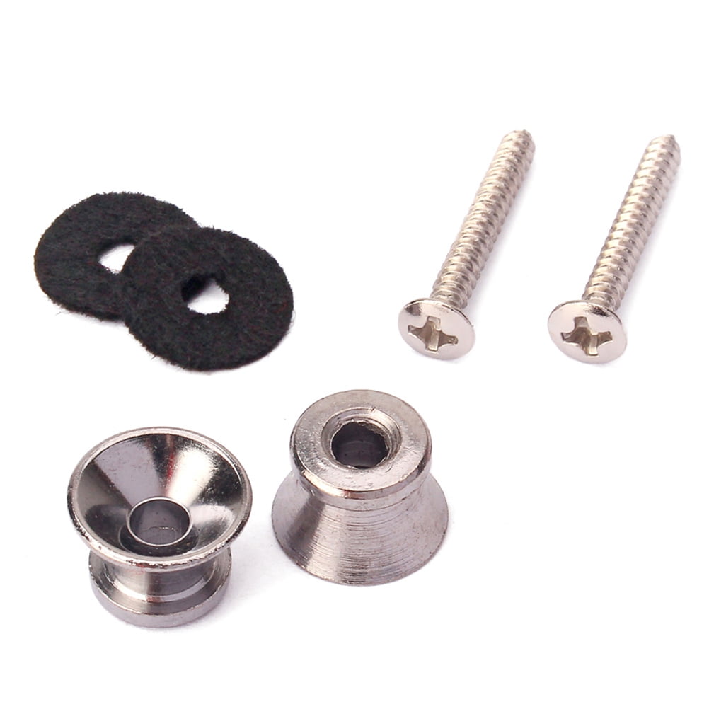 Metal Guitar Strap Lock Strap Buttons Strap Hook Buttons with Mounting ...
