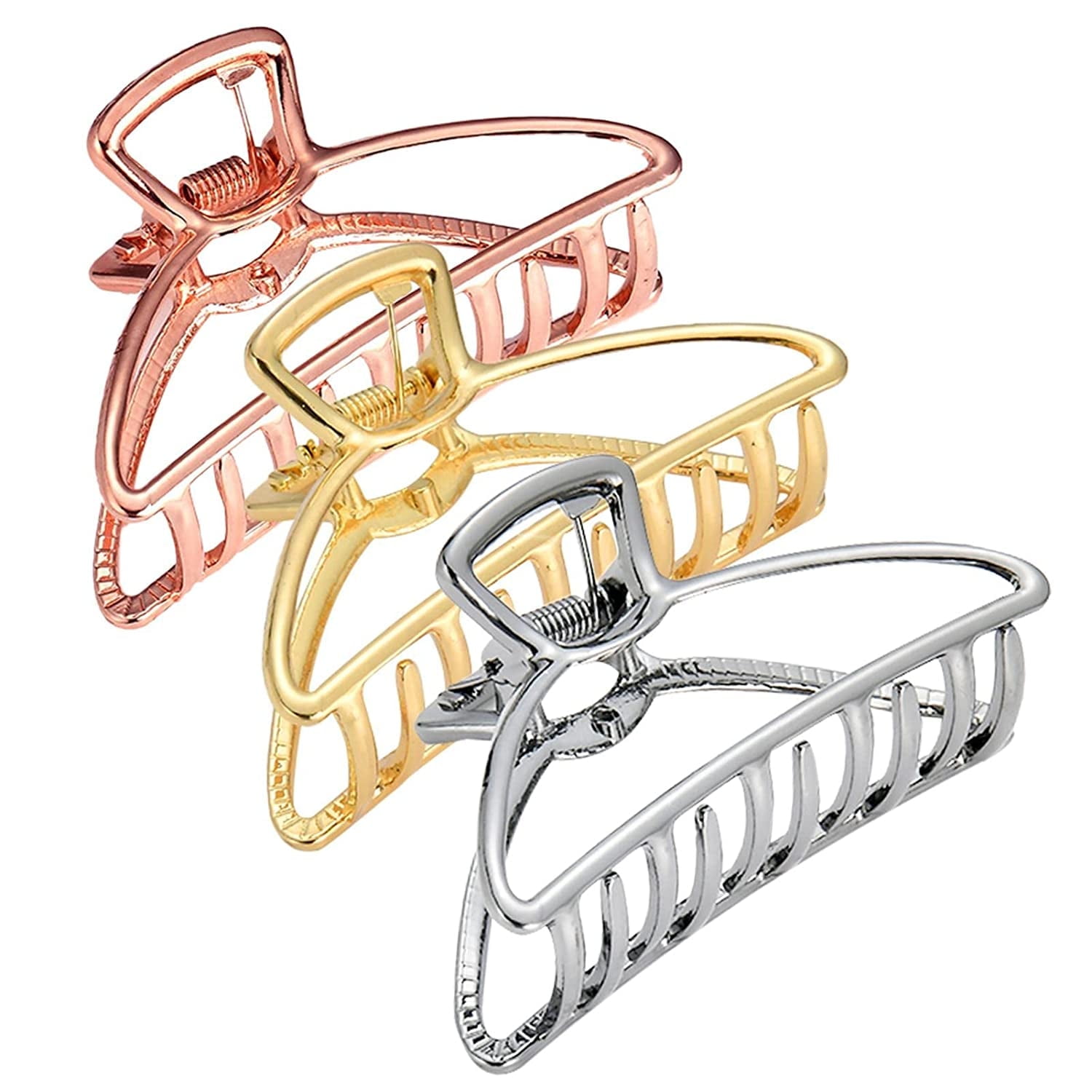 Metal Hair Claw Clip | 3" Non-Slip Hair Catch Jaw Clamp | Hair Catch ...