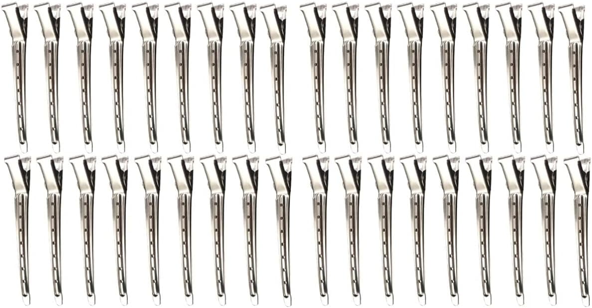 Metal Hair Claw Clips 40 Stainless Steel Hairpin Duck Bill Clip Simple ...