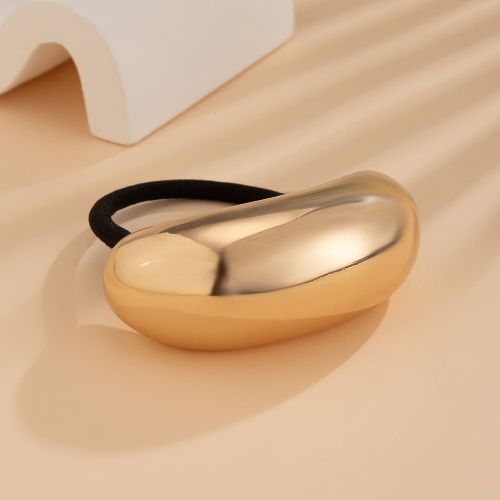 Metal Hair Tie Ponytail Hair Cuff,Fashion Ellipse Elastic Hair Band ...
