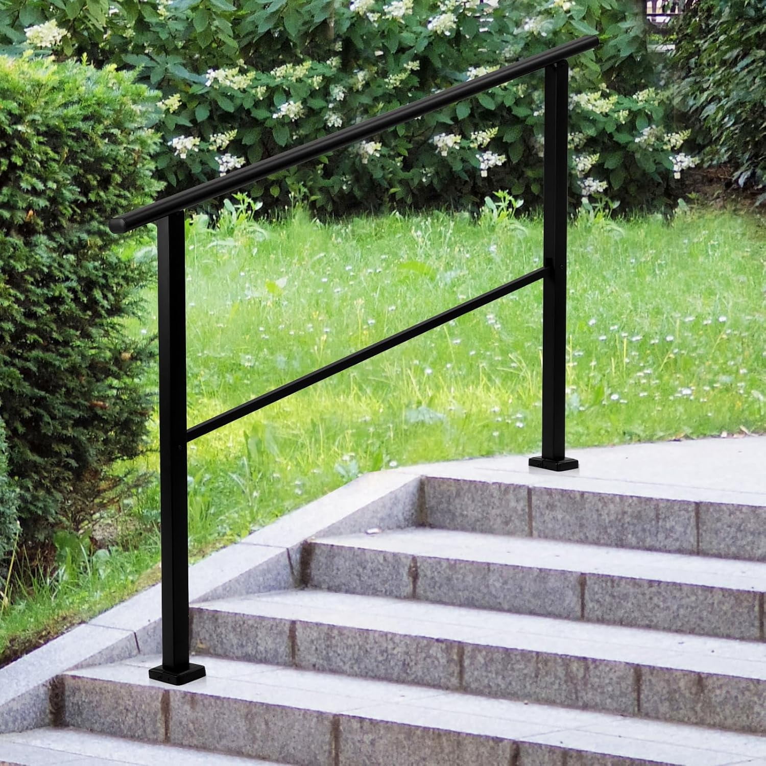 Metal Hand Rails for Outdoor Steps, Outdoor Handrail Stair Railing Kit ...