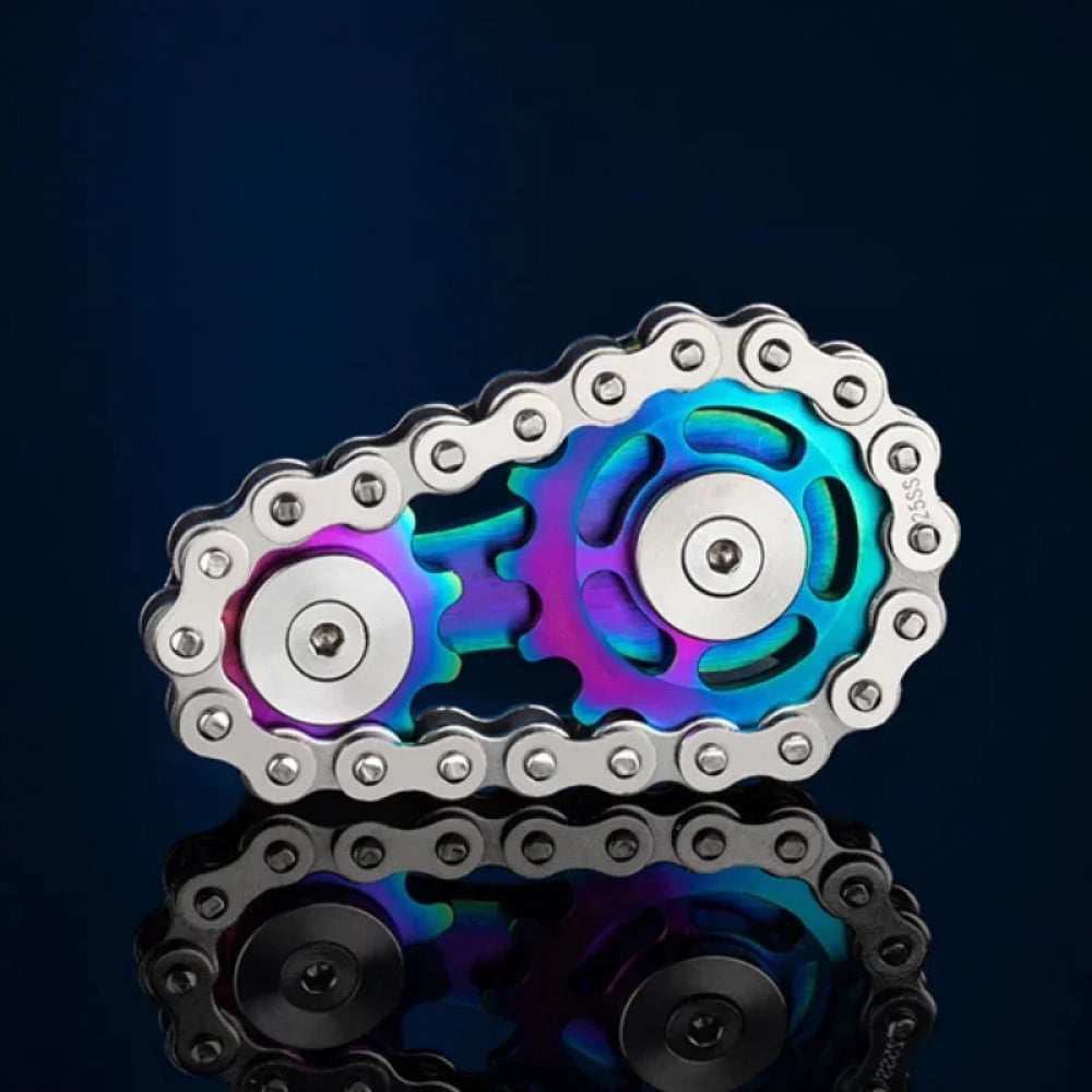 Metal Hand Spinner Chain Gear Metal Fidget Spinner Adult EDC Fidget ...