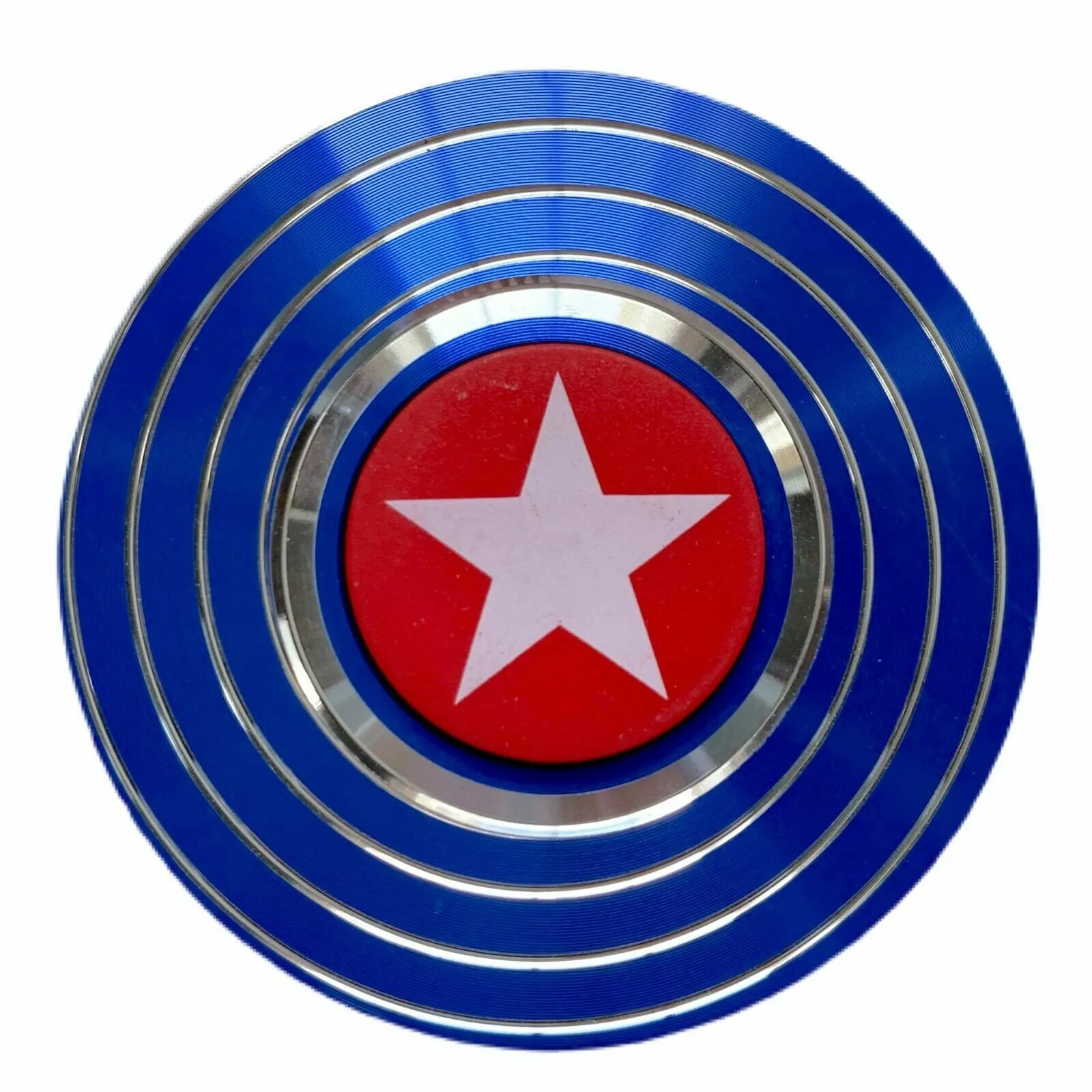 Metal Handheld Finger Fidget Spinner Stress Relief Toy Captain America ...