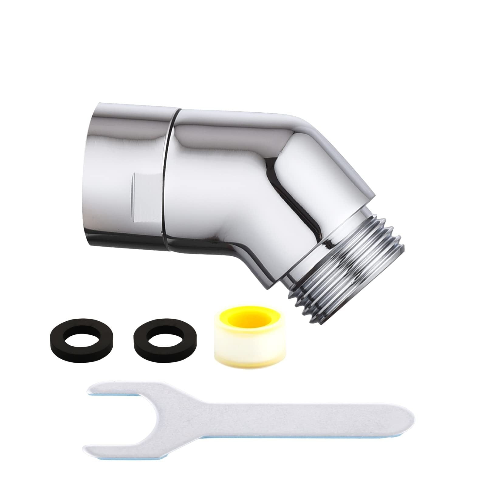 All Metal Handheld Shower Head Holder - Adjustable Shower Rod Holder ...