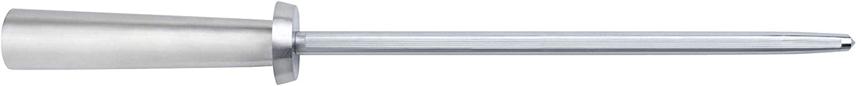 Metal Handle Combination Honing Steel, Smooth and Micro-Ribbed Honing ...