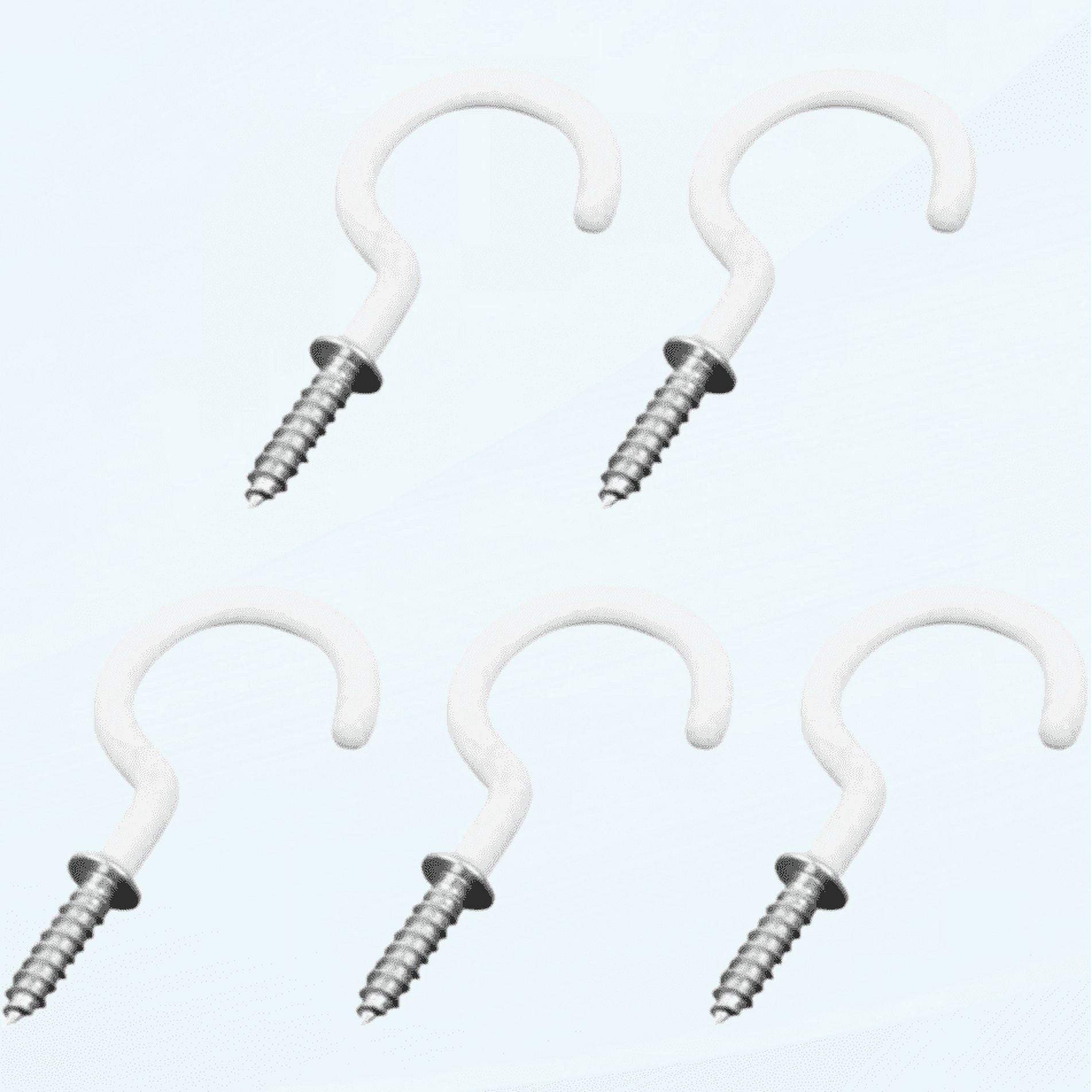 Metal Hangers 10 Pcs Ceiling Hooks Question Mark Shape Hook Screw Cup ...