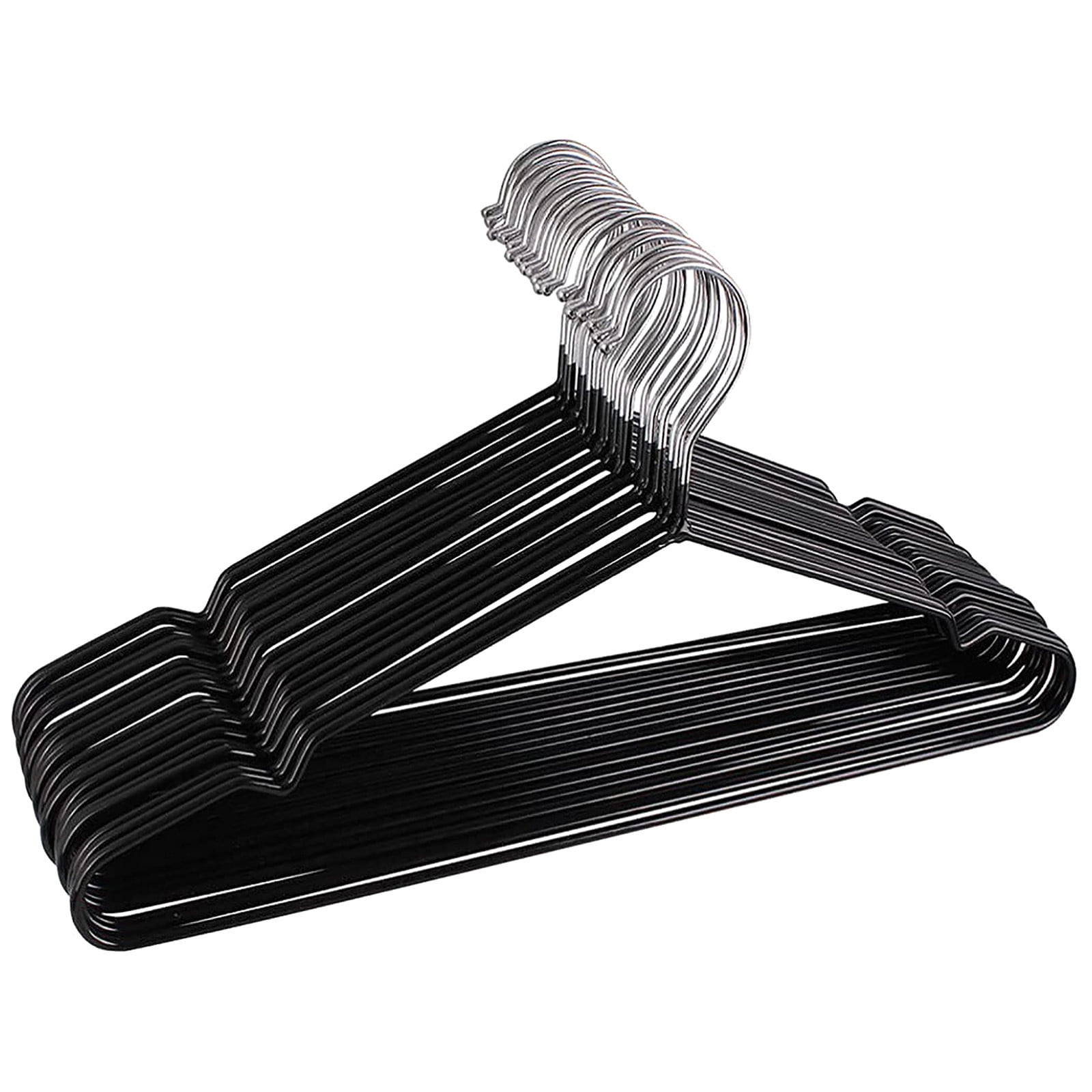Metal Hangers Non Suit Coat Hangers And Black Friction Metal Clothes ...